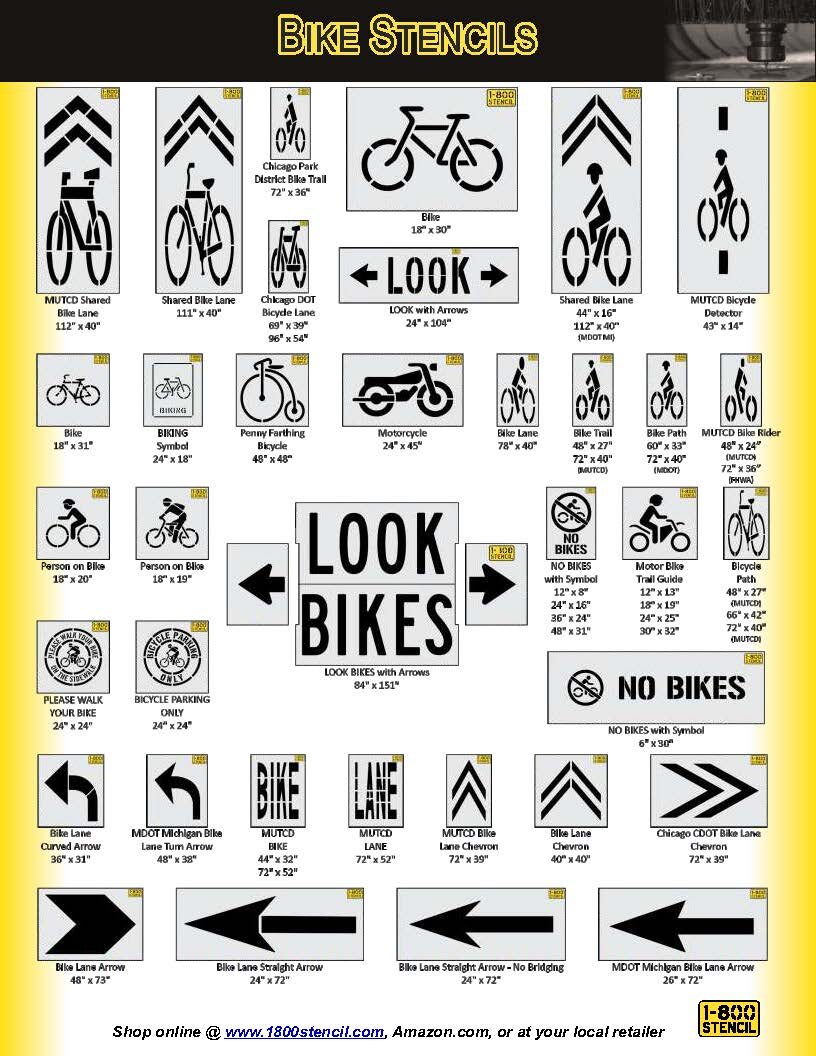 High-Quality Stencils: Handicap, Arrow, State/DOT, Retail & Athletic ...