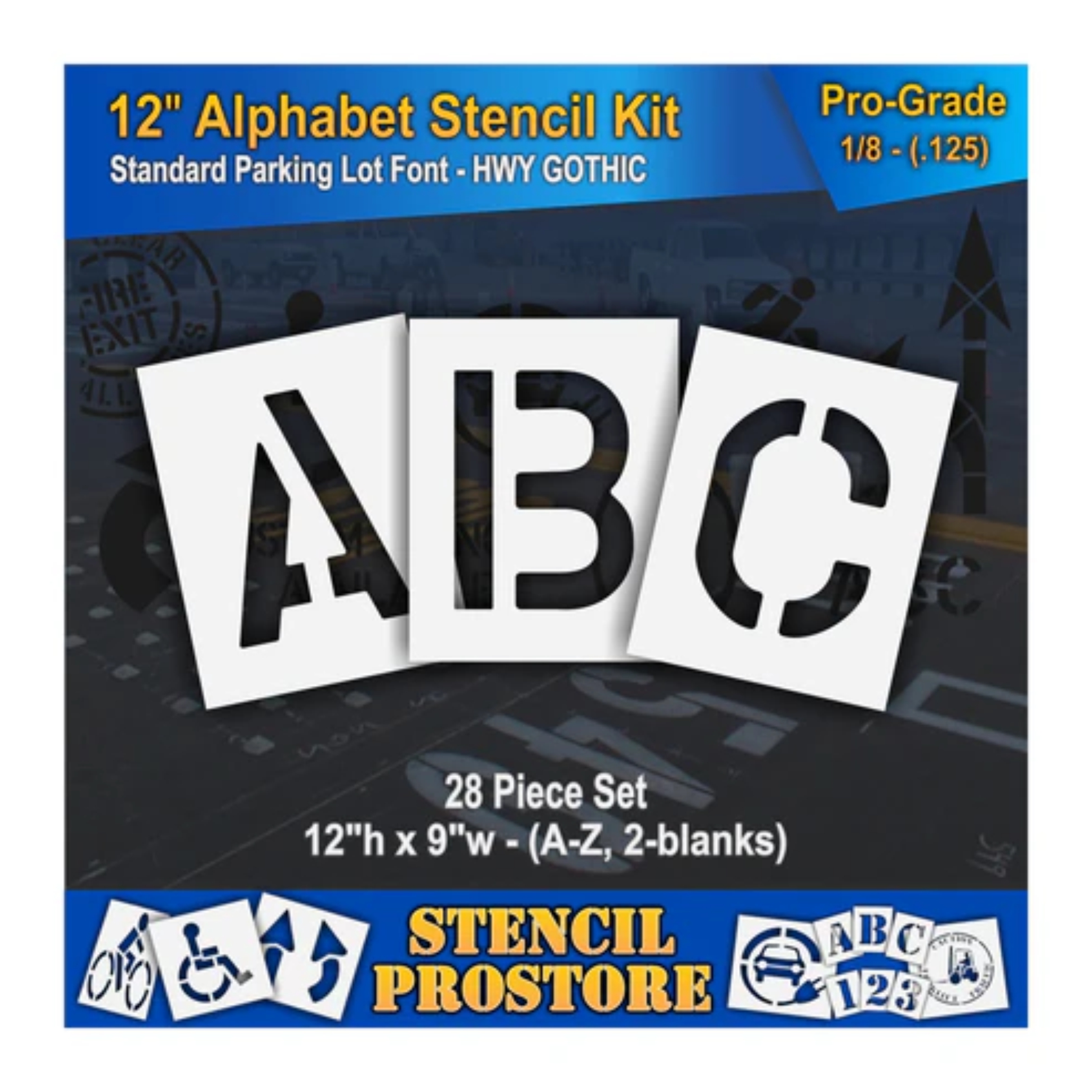 12" Alphabet Kit Stencil - RAE Products & Chemicals Corp. - Providing ...