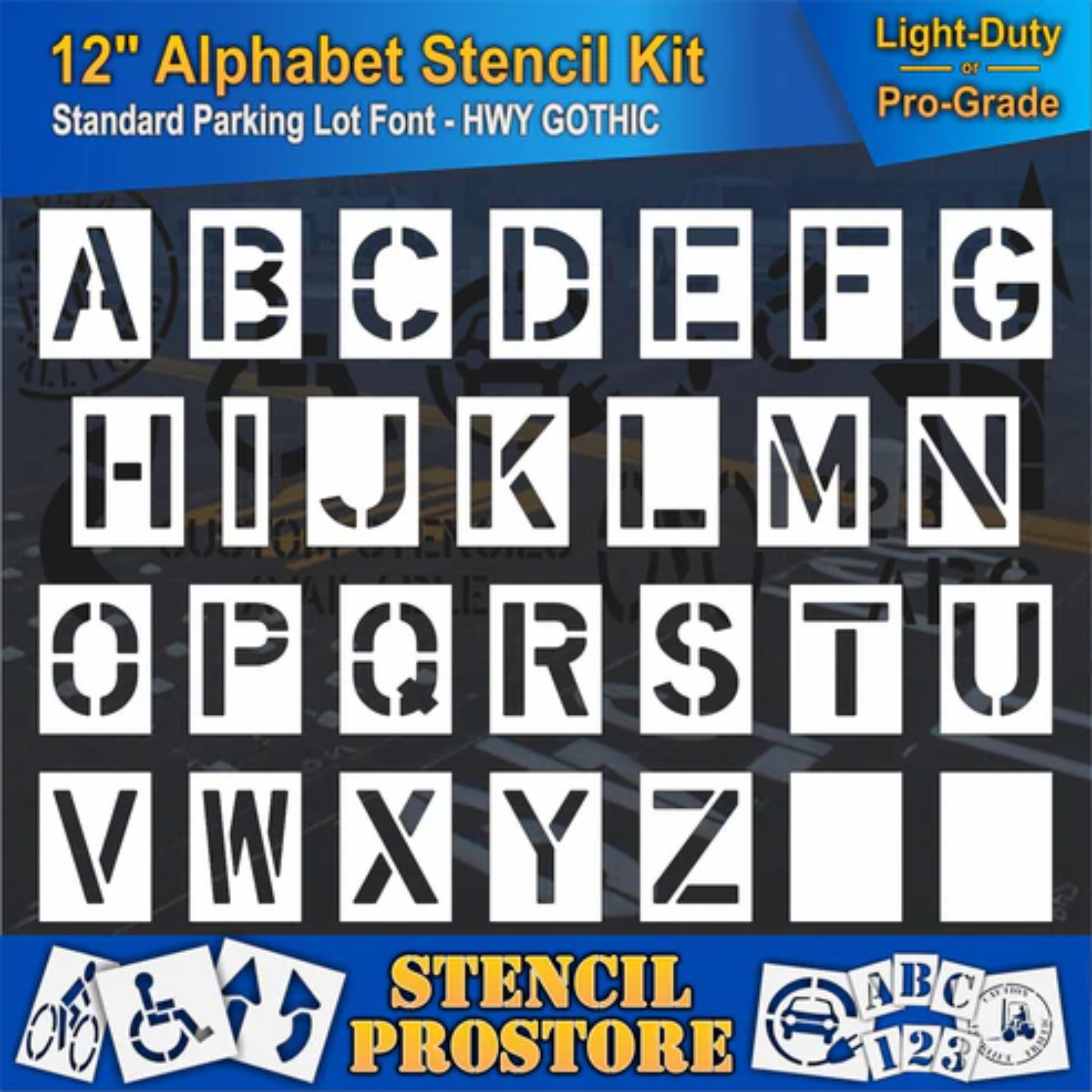 12" Alphabet Kit Stencil - RAE Products & Chemicals Corp. - Providing ...