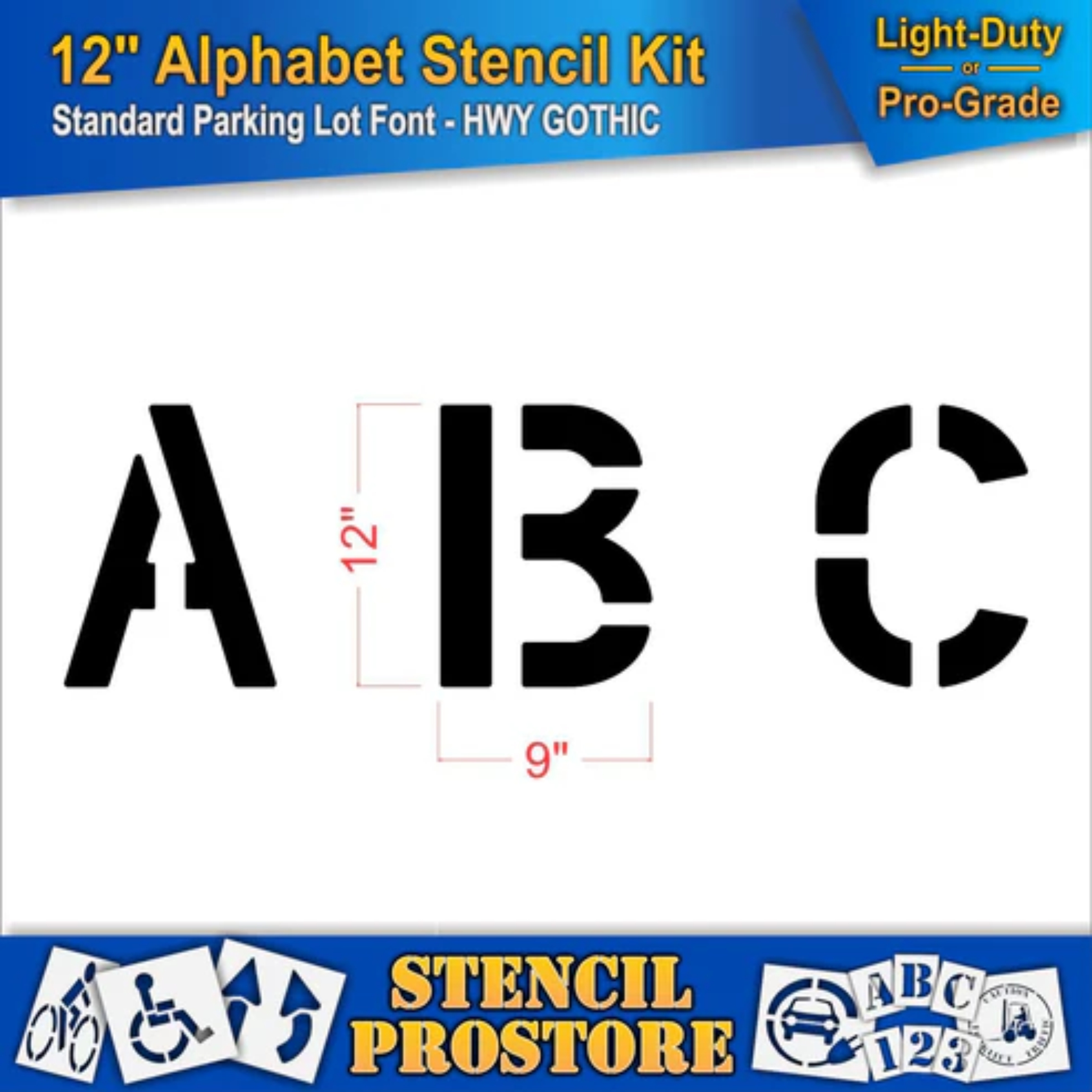 12" Alphabet Kit Stencil - RAE Products & Chemicals Corp. - Providing ...