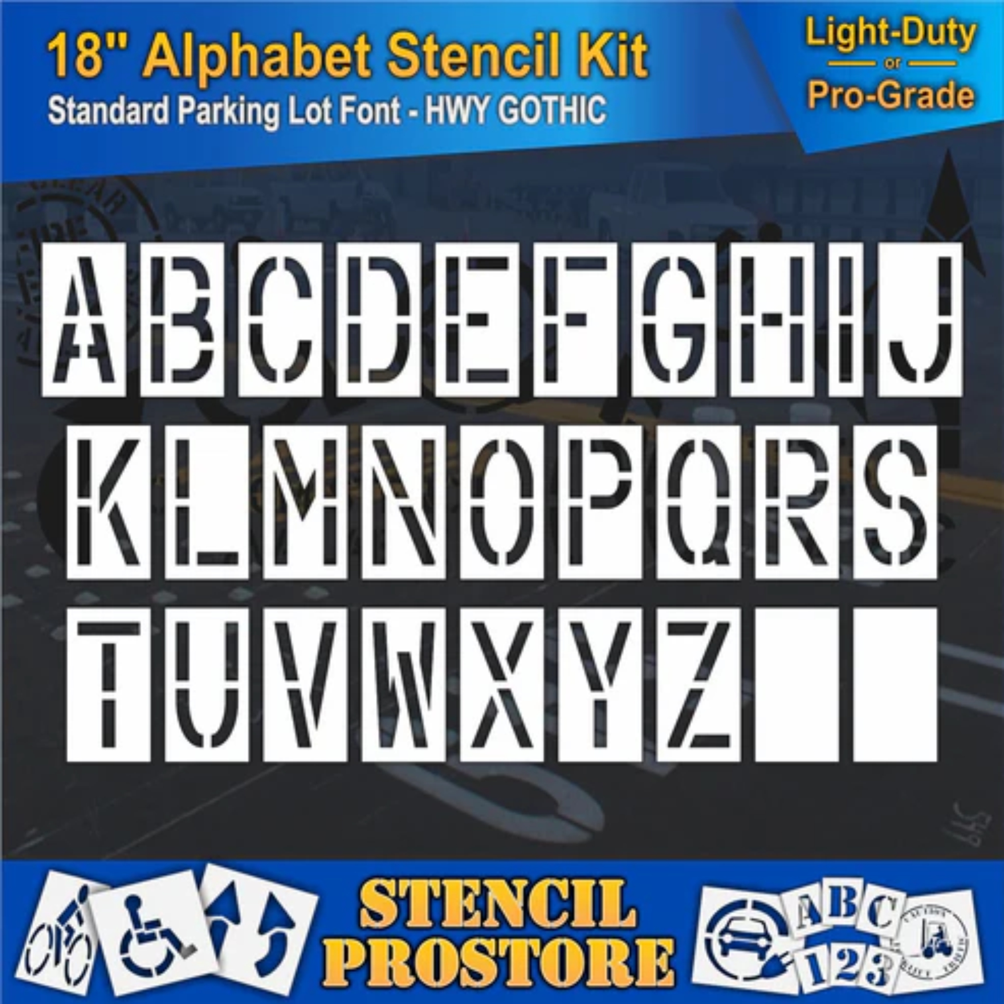 18" Alphabet Kit Stencil - RAE Products & Chemicals Corp. - Providing ...