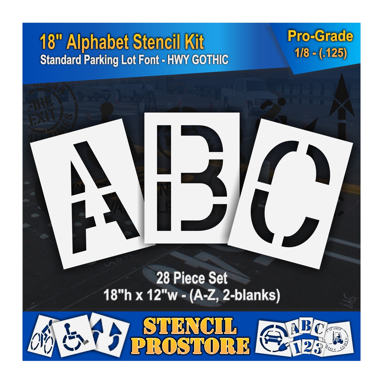 15" Alphabet Kit Stencil - RAE Products & Chemicals Corp. - Providing ...