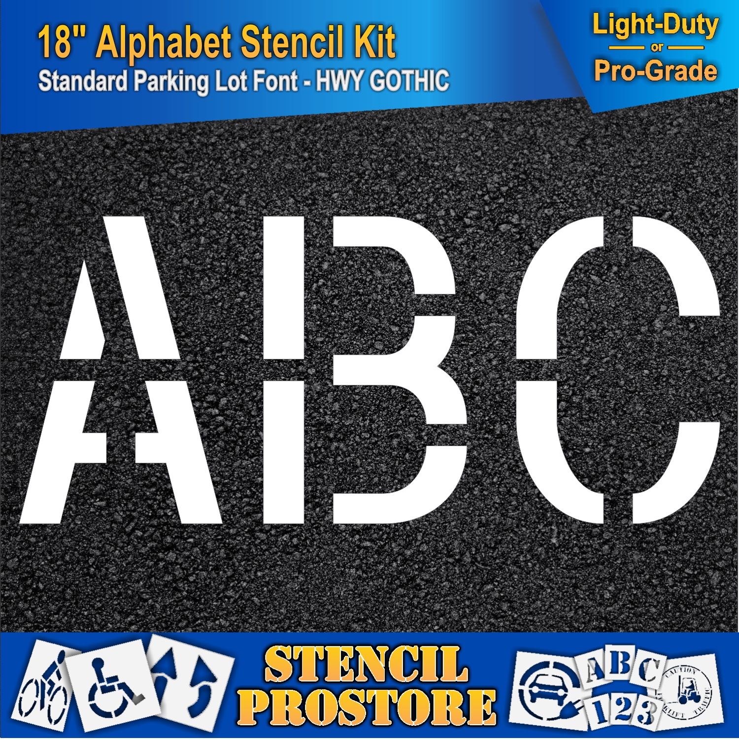 15" Alphabet Kit Stencil - RAE Products & Chemicals Corp. - Providing ...