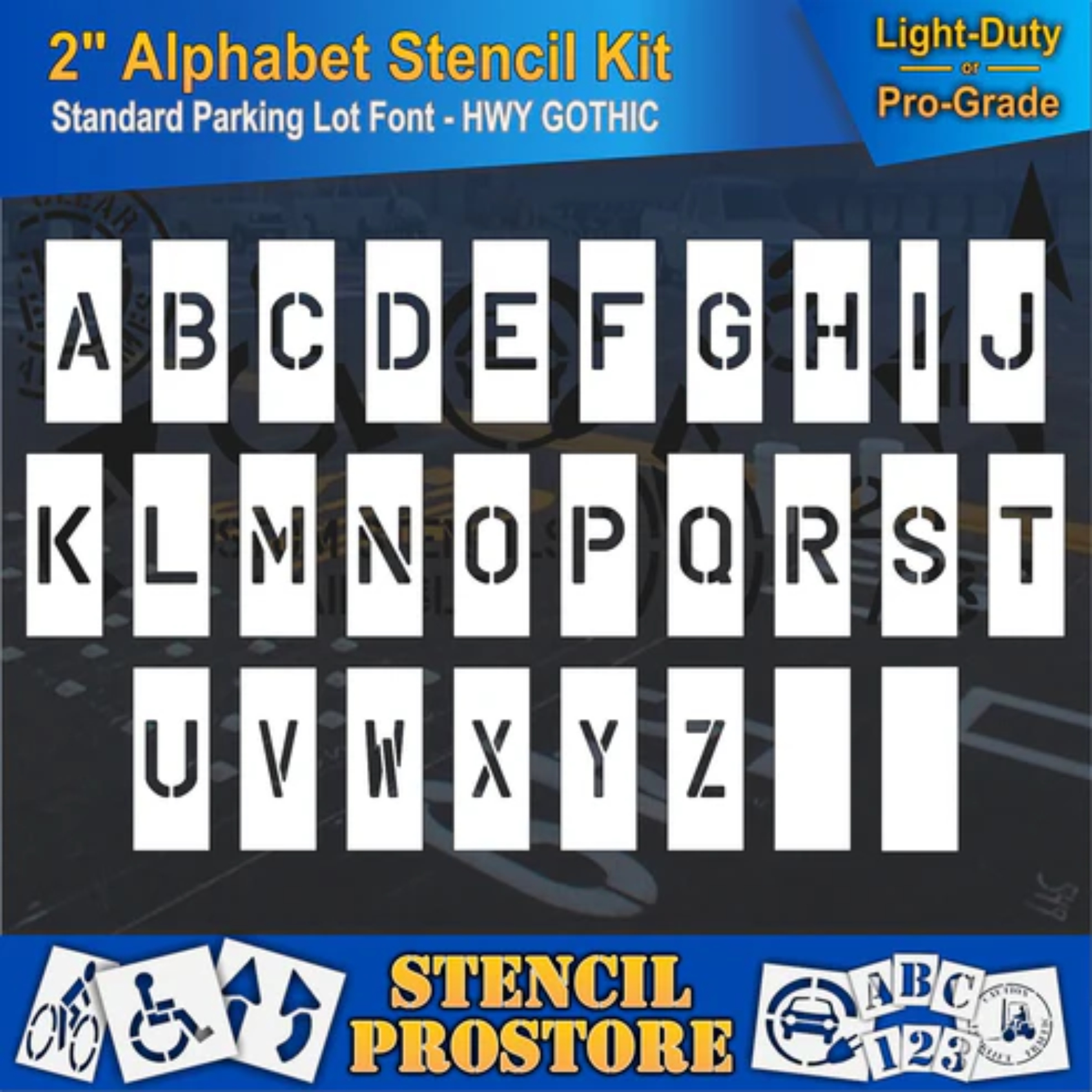2" Alphabet Kit Stencil - RAE Products & Chemicals Corp. - Providing ...
