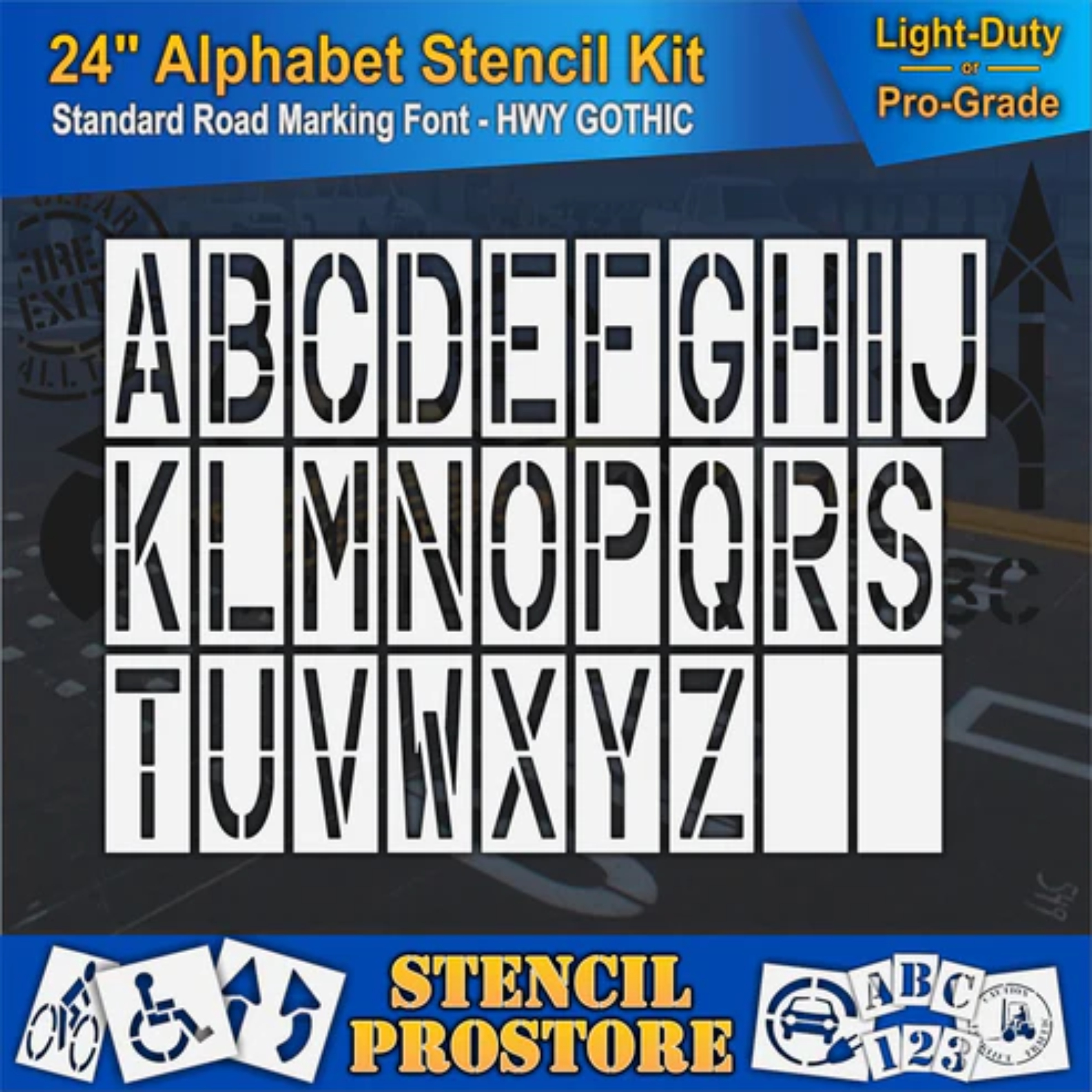 24" Alphabet Kit Stencil - RAE Products & Chemicals Corp. - Providing ...