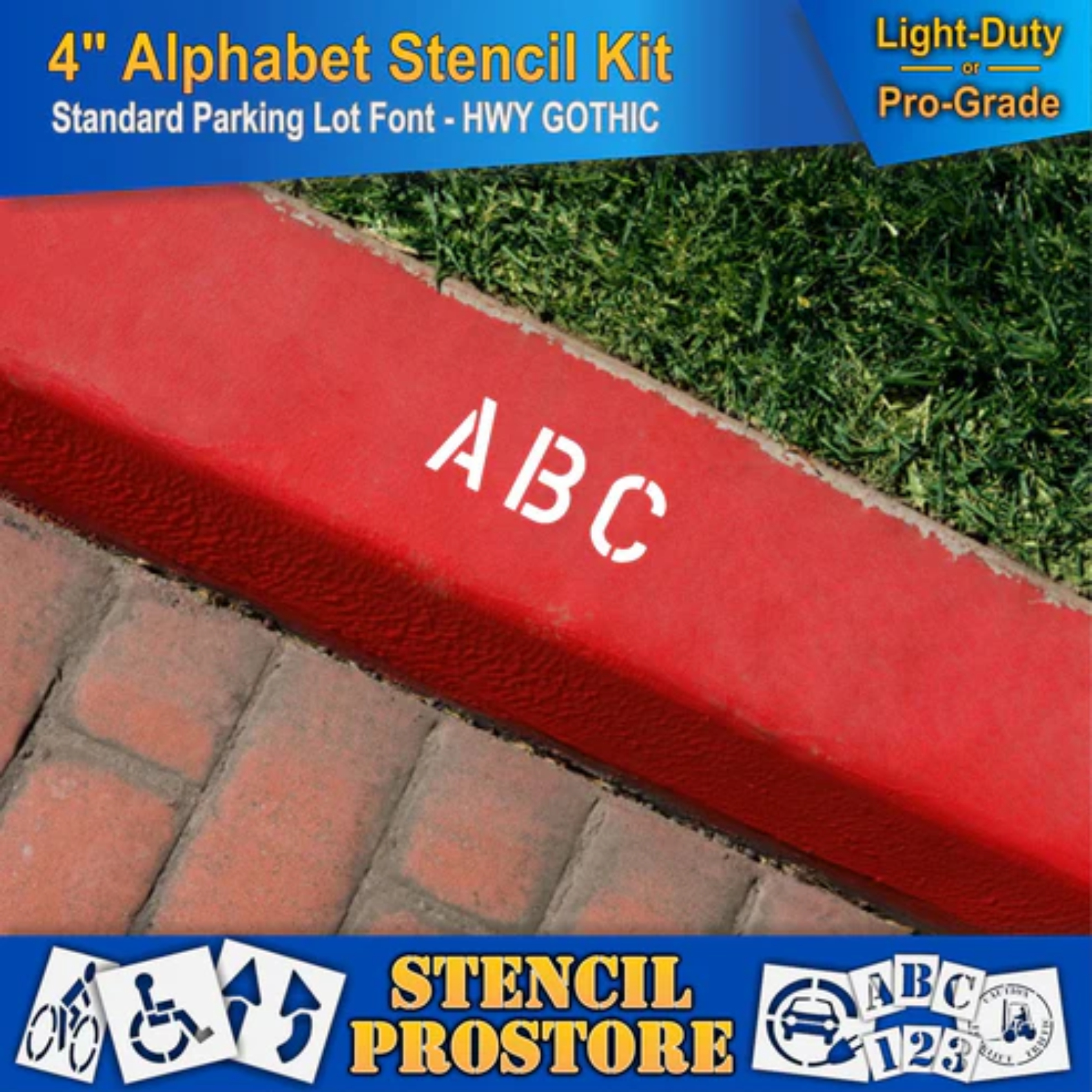 4" Alphabet Kit Stencil - RAE Products & Chemicals Corp. - Providing ...
