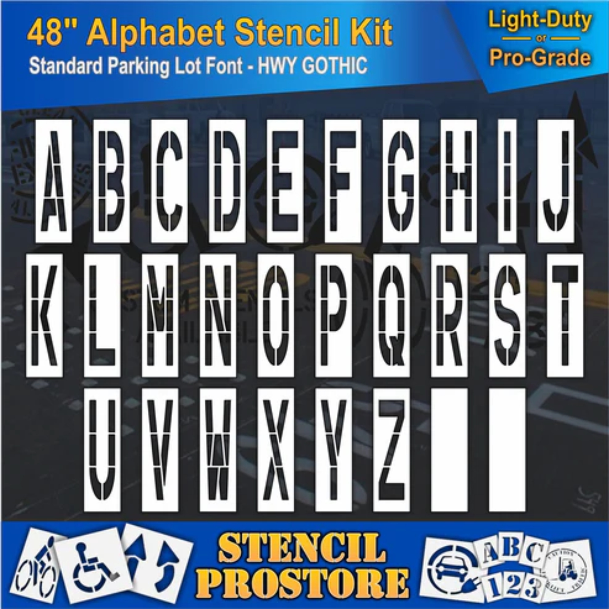 48" Alphabet Kit Stencil - RAE Products & Chemicals Corp. - Providing ...