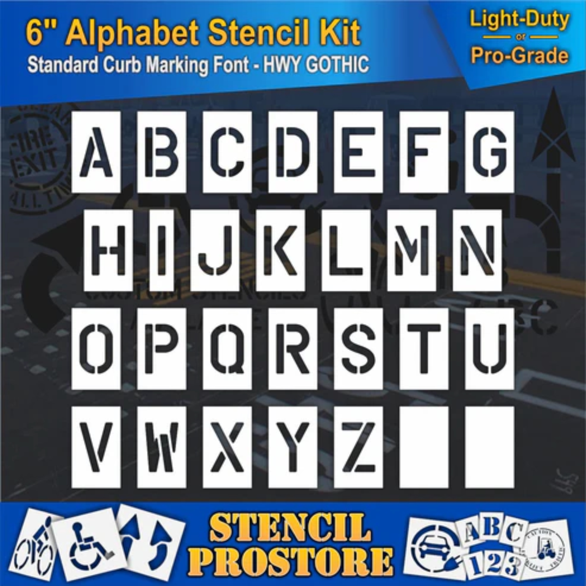 6" Alphabet Kit Stencil - RAE Products & Chemicals Corp. - Providing ...