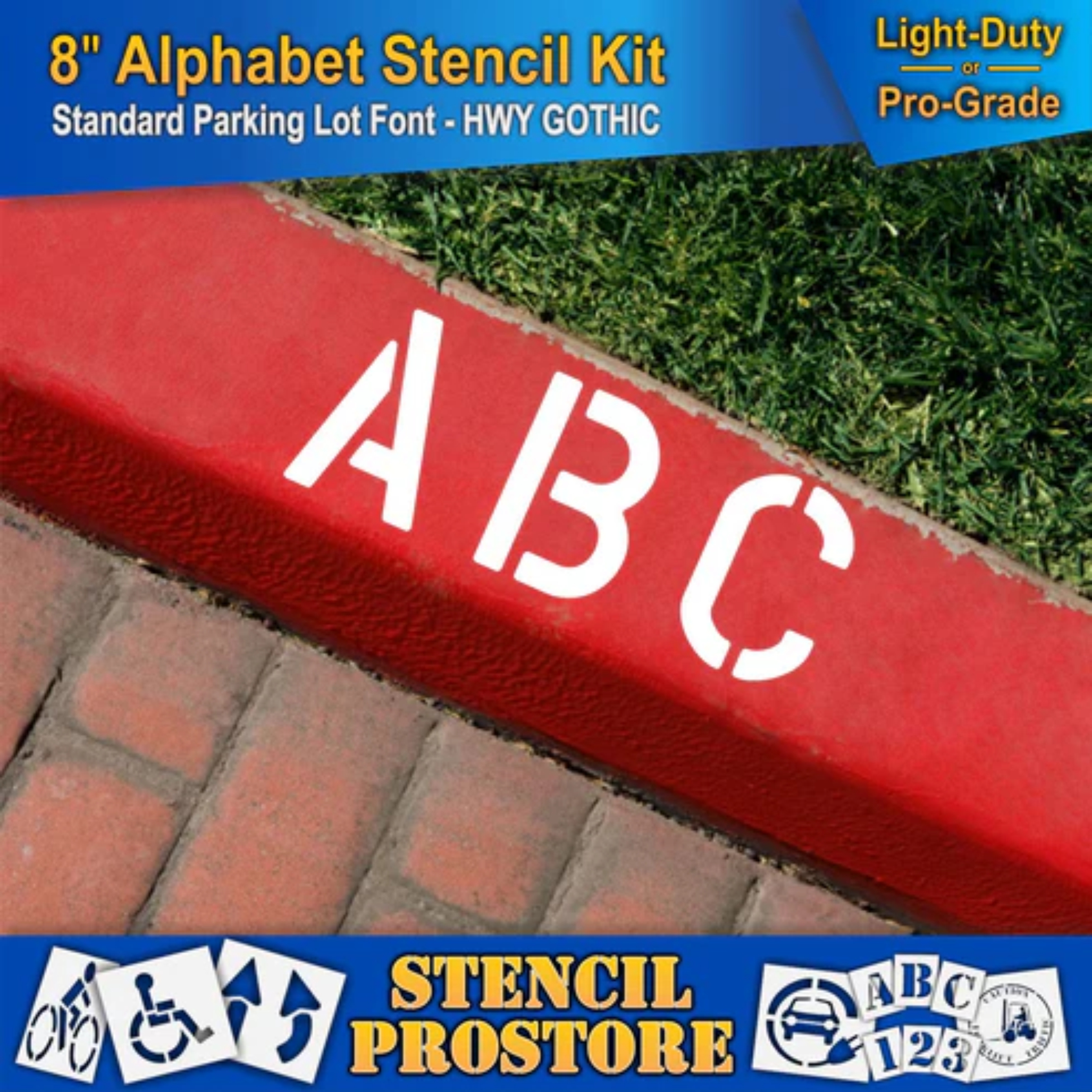 8" Alphabet Kit Stencil - RAE Products & Chemicals Corp. - Providing ...