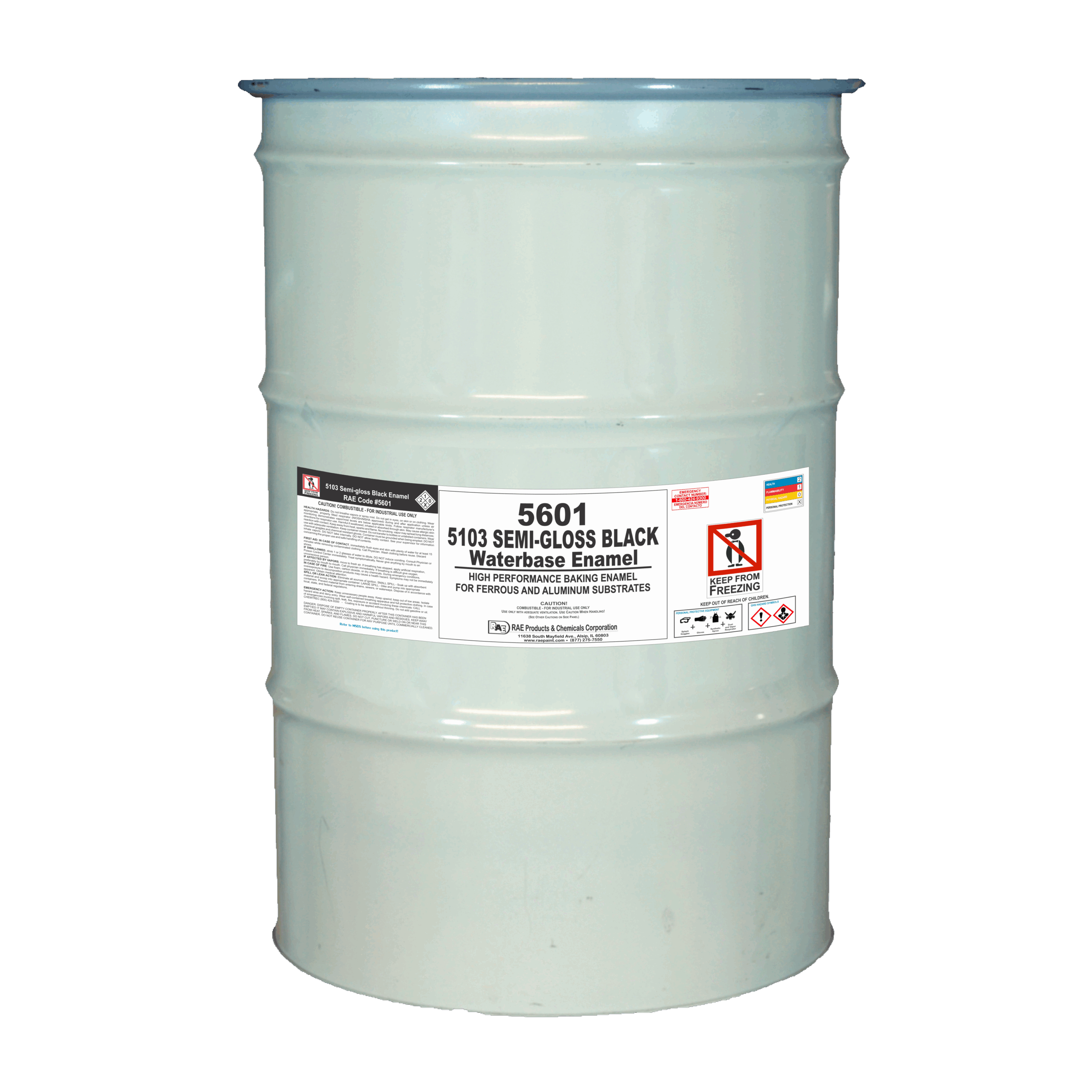Black 5103 Semi-Gloss Waterbase Baking Enamel - RAE Products ...