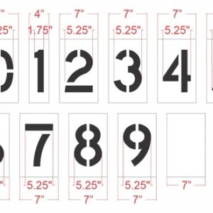 8" Number Kit Stencil - RAE Products & Chemicals Corp. - Providing the ...