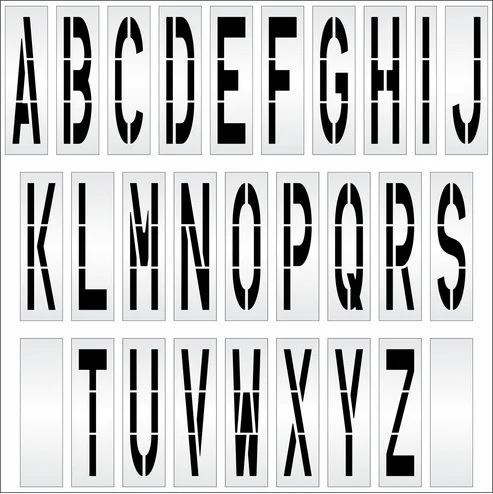 72" Alphabet Kit Stencil - RAE Products & Chemicals Corp. - Providing ...