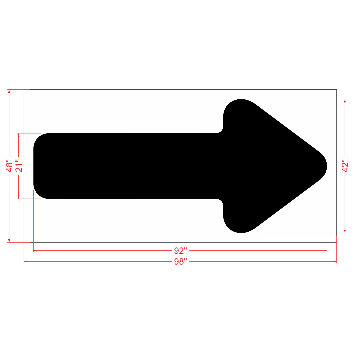 92" Dunkin Donuts Straight Arrow Stencil - RAE Products & Chemicals ...