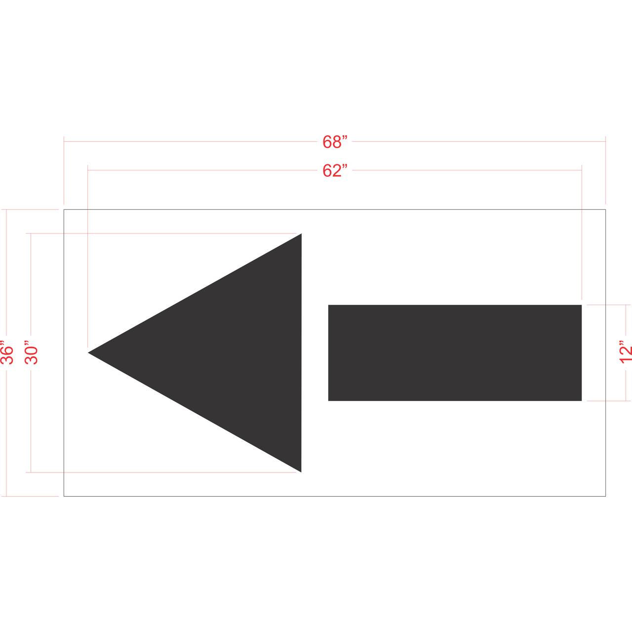 62" STRAIGHT ARROW Stencil - RAE Products & Chemicals Corp. - Providing ...
