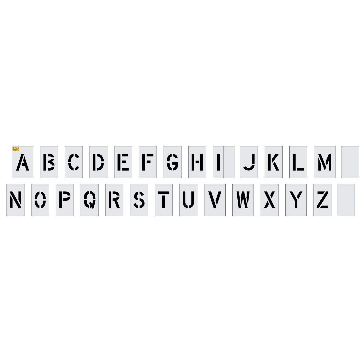 5" Alphabet Kit Stencil - RAE Products & Chemicals Corp. - Providing ...