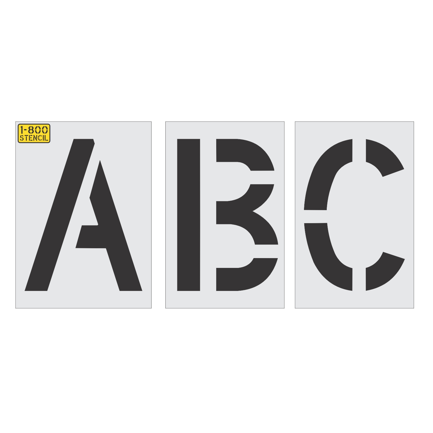 18" x 12" Alphabet Kit Stencil - RAE Products & Chemicals Corp ...