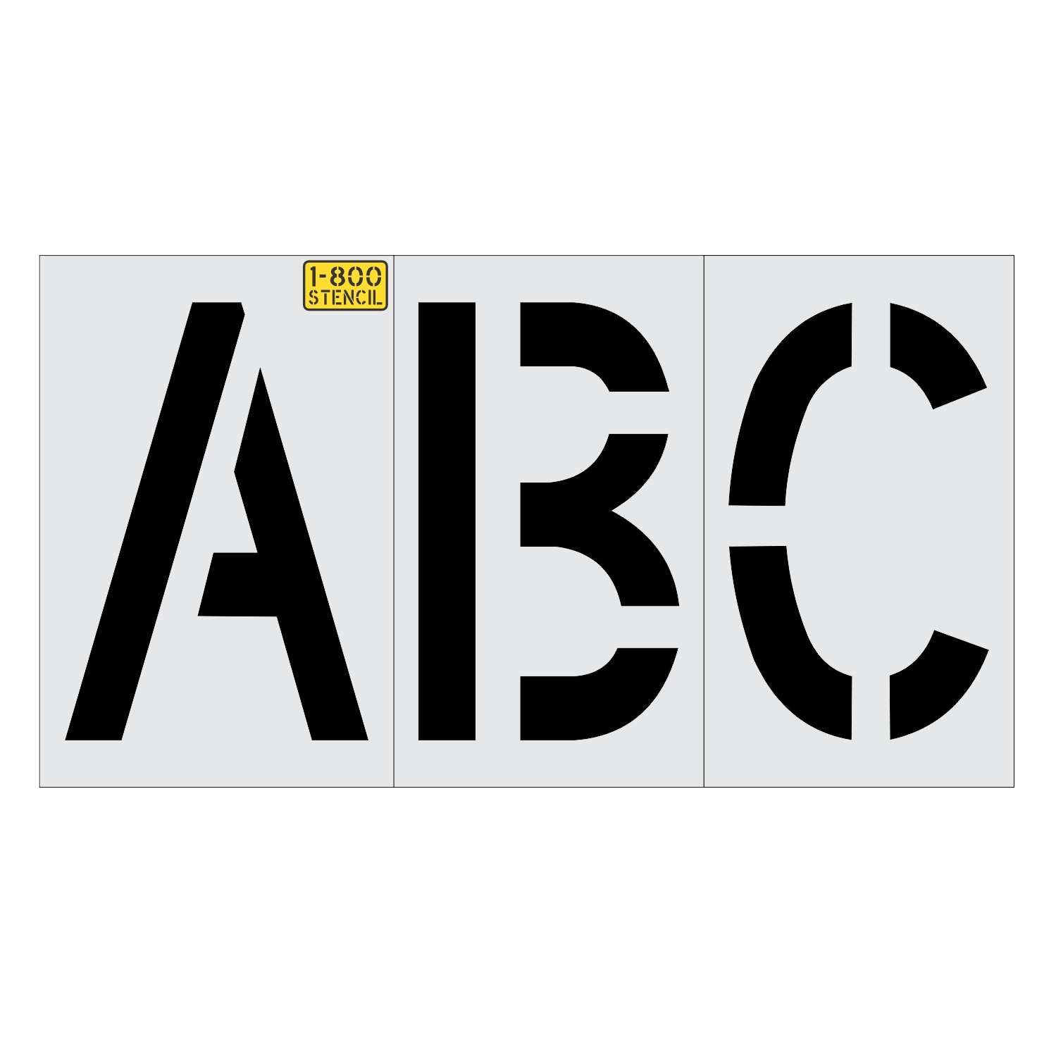 20" x 12" Alphabet Kit Stencil - RAE Products & Chemicals Corp ...