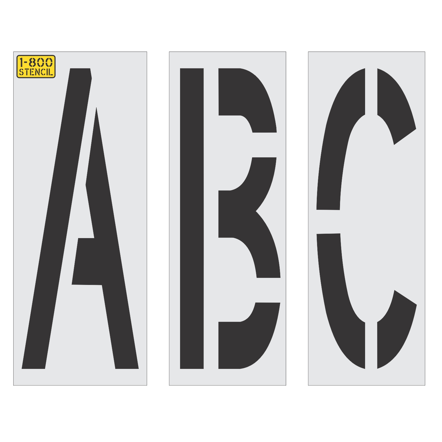 36" x 12" Alphabet Kit Stencil - RAE Products & Chemicals Corp ...