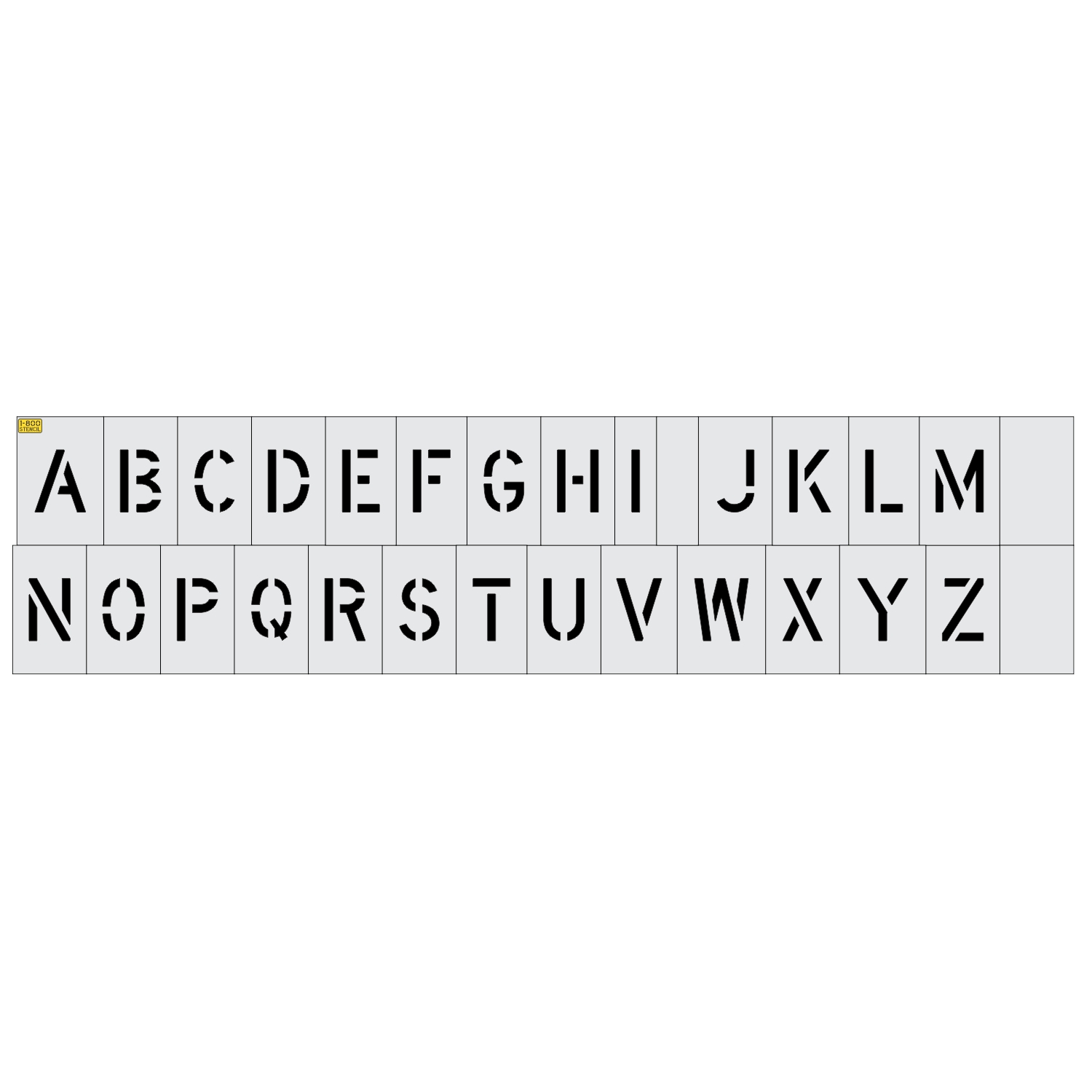 4" Alphabet Kit Stencil - RAE Products & Chemicals Corp. - Providing ...