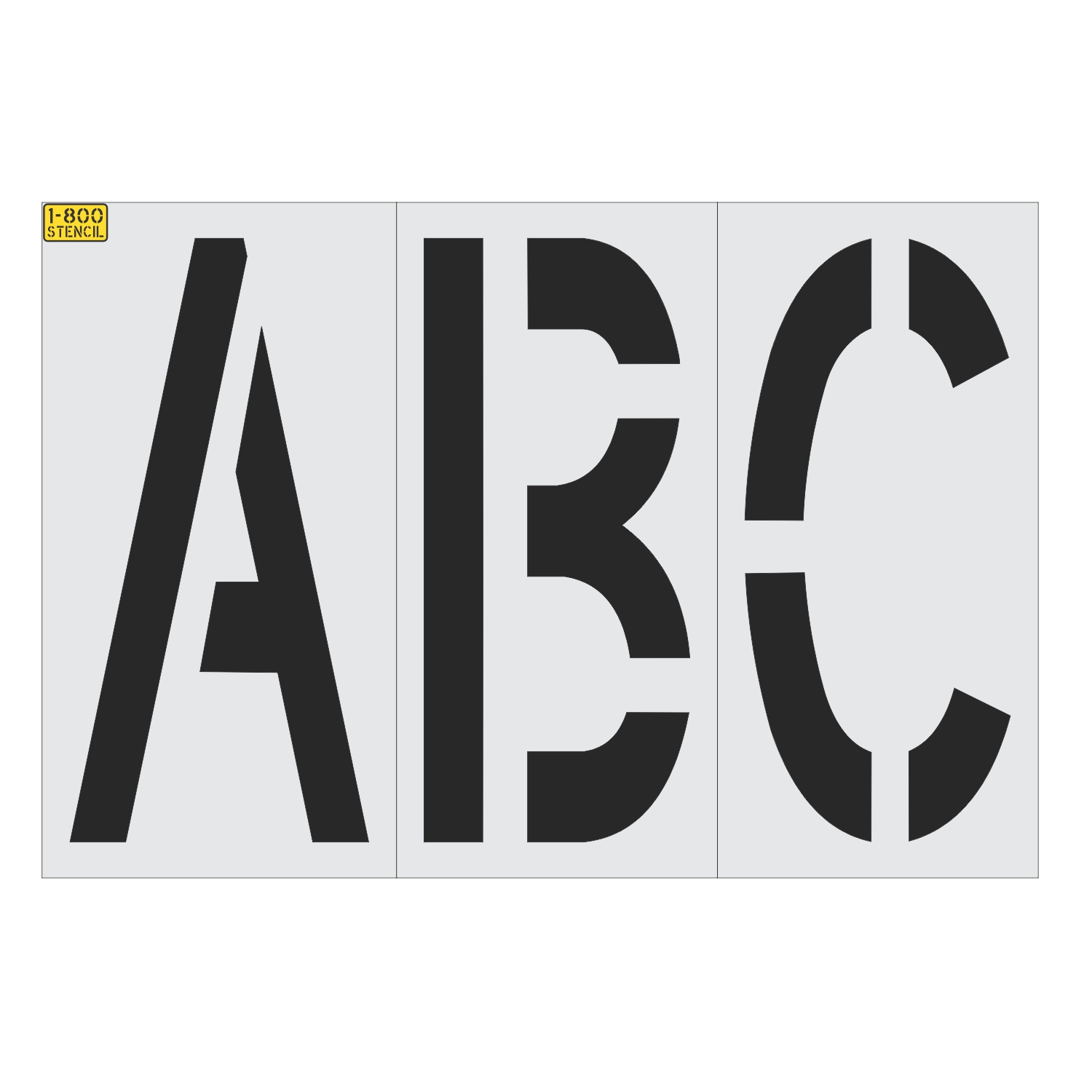 36" x 16" Alphabet Kit Stencil - RAE Products & Chemicals Corp ...