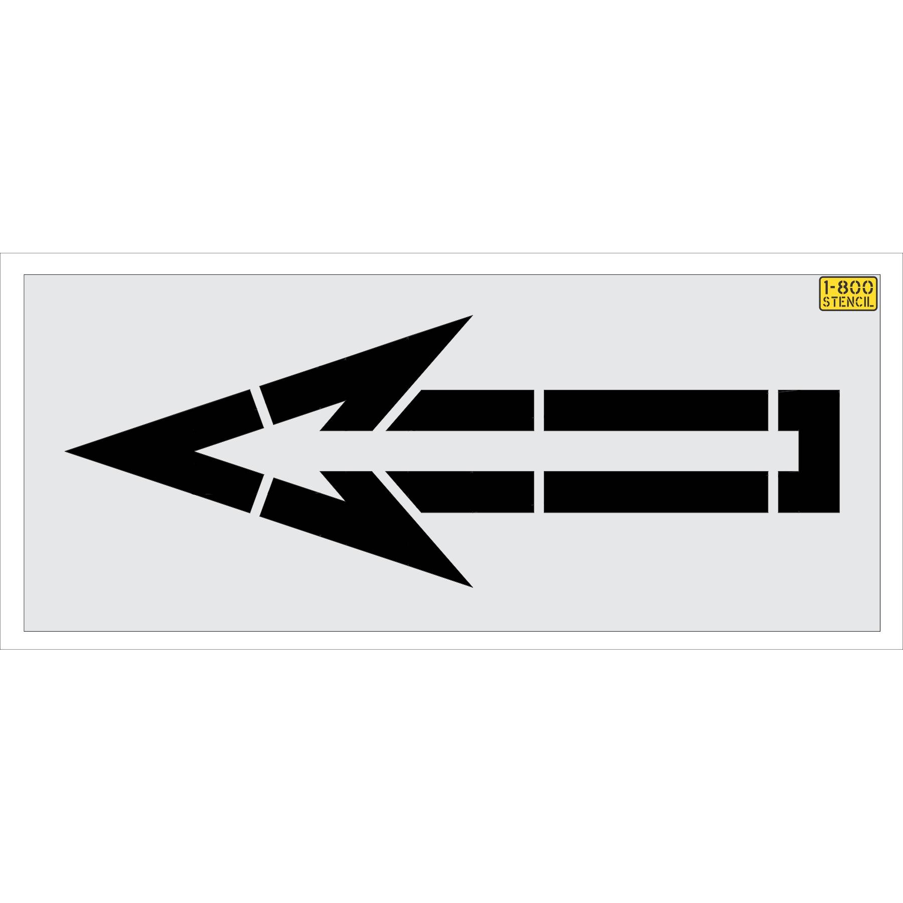 76" Sams Club Straight Open Arrow Stencil - RAE Products & Chemicals ...