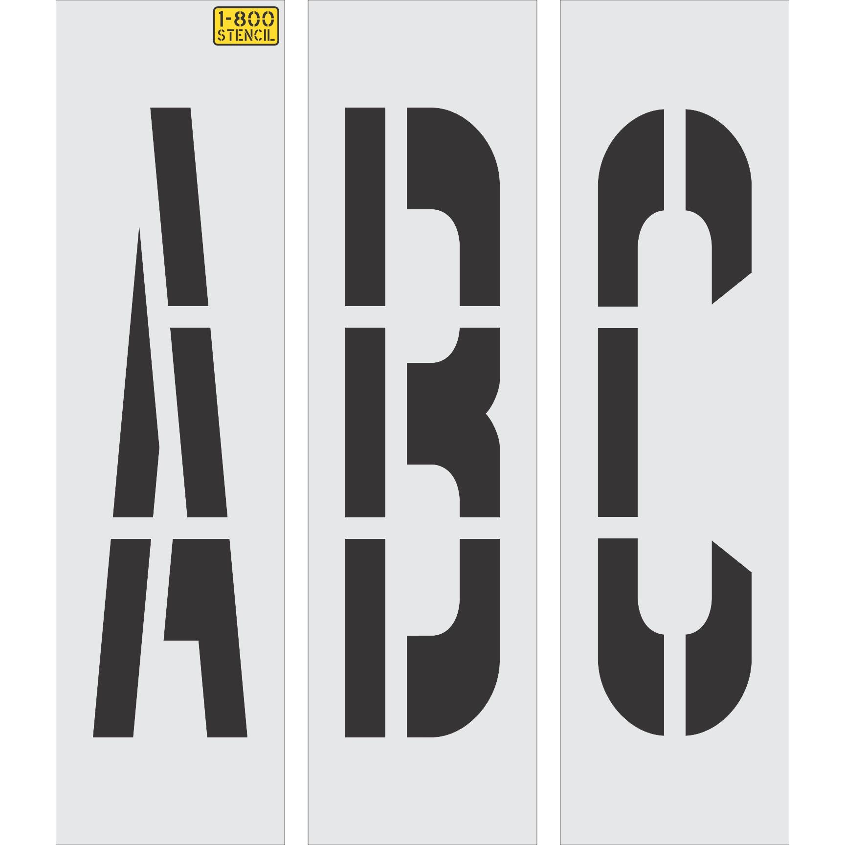 36" Alphabet Kit Stencil - RAE Products & Chemicals Corp. - Providing ...