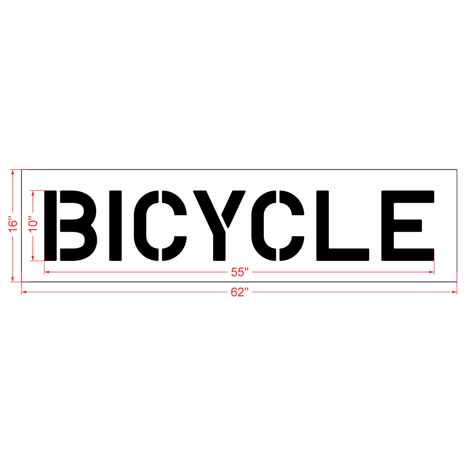 10" BICYCLE Stencil - RAE Products & Chemicals Corp. - Providing the ...