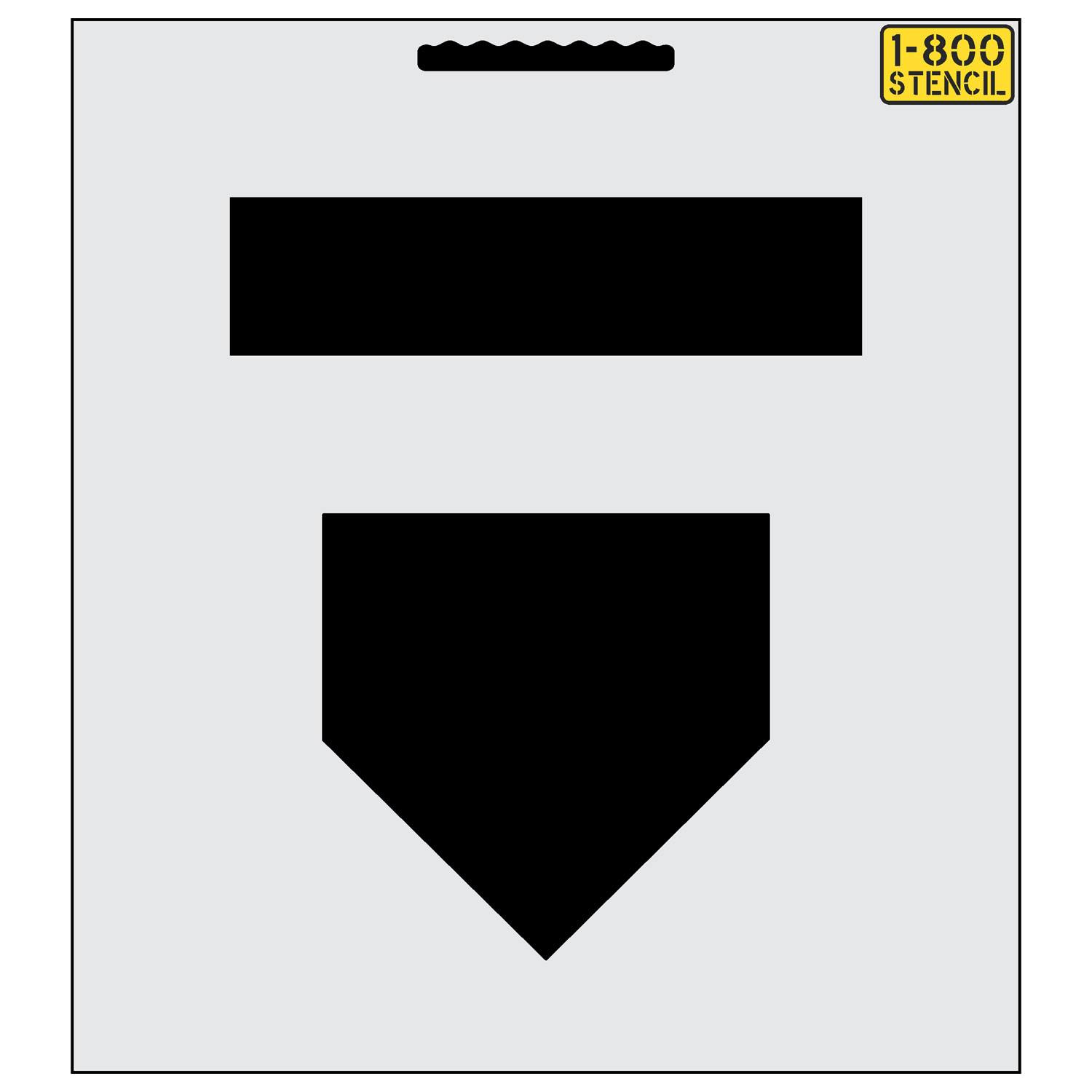 17" Baseball Home Plate Stencil Set - RAE Products & Chemicals Corp ...