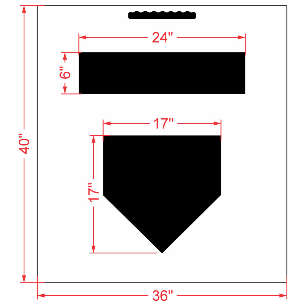 17" Baseball Home Plate Stencil Set - RAE Products & Chemicals Corp ...