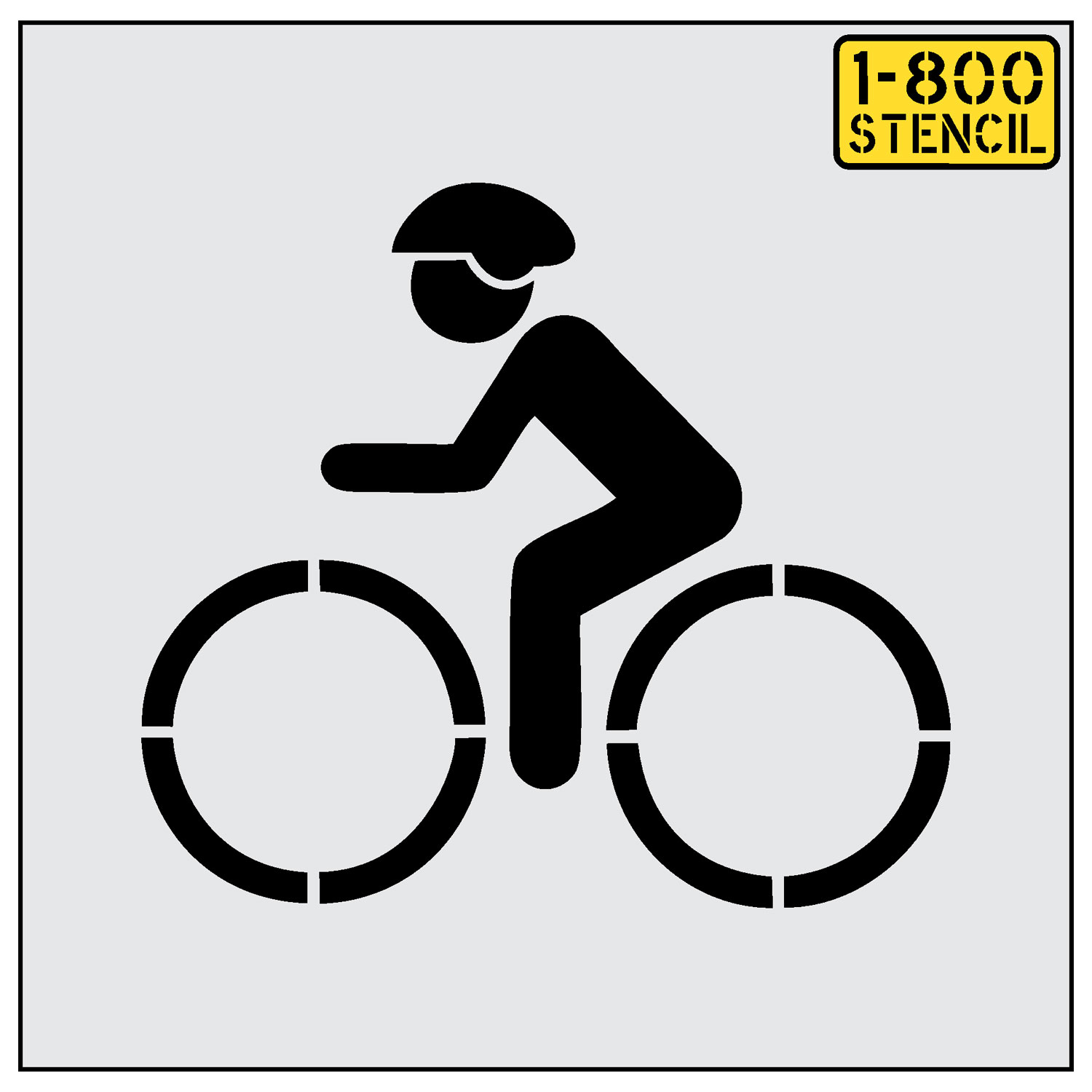 18" Bike Lane Symbol Stencil - RAE Products & Chemicals Corp ...