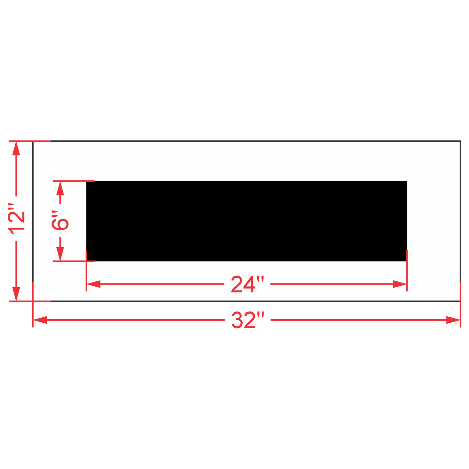 6" Straight Line Stencil - RAE Products & Chemicals Corp. - Providing ...