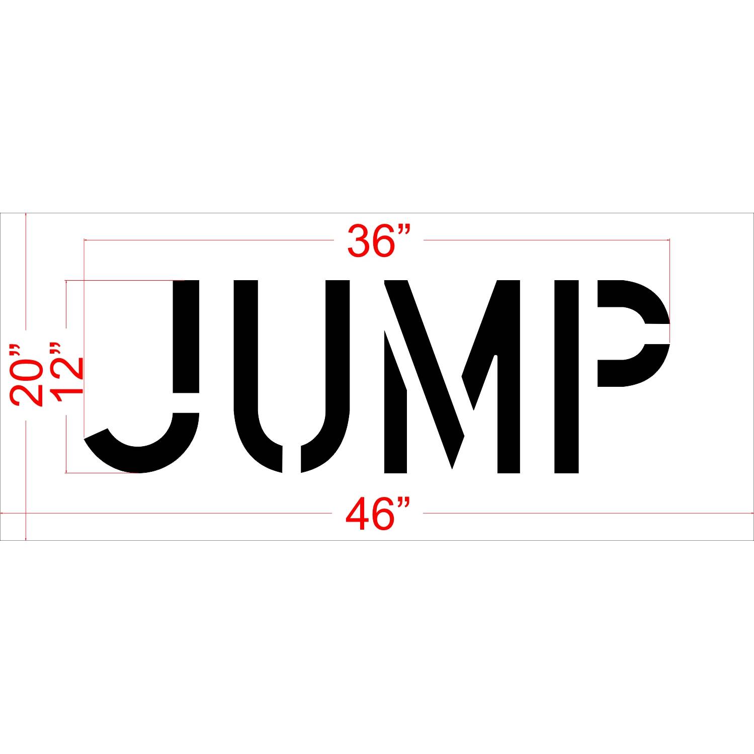12" Chicago DOT JUMP Stencil - RAE Products & Chemicals Corp ...
