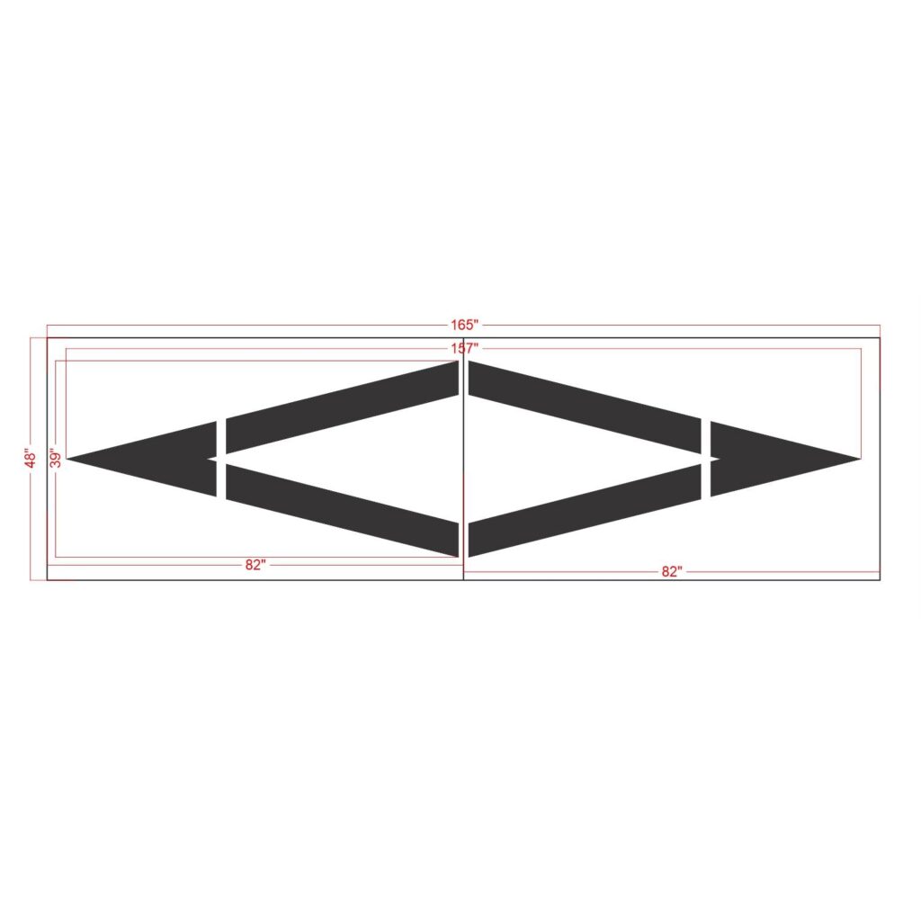 156" Georgia DOT Preferential Lane Symbol Stencil - RAE Products ...
