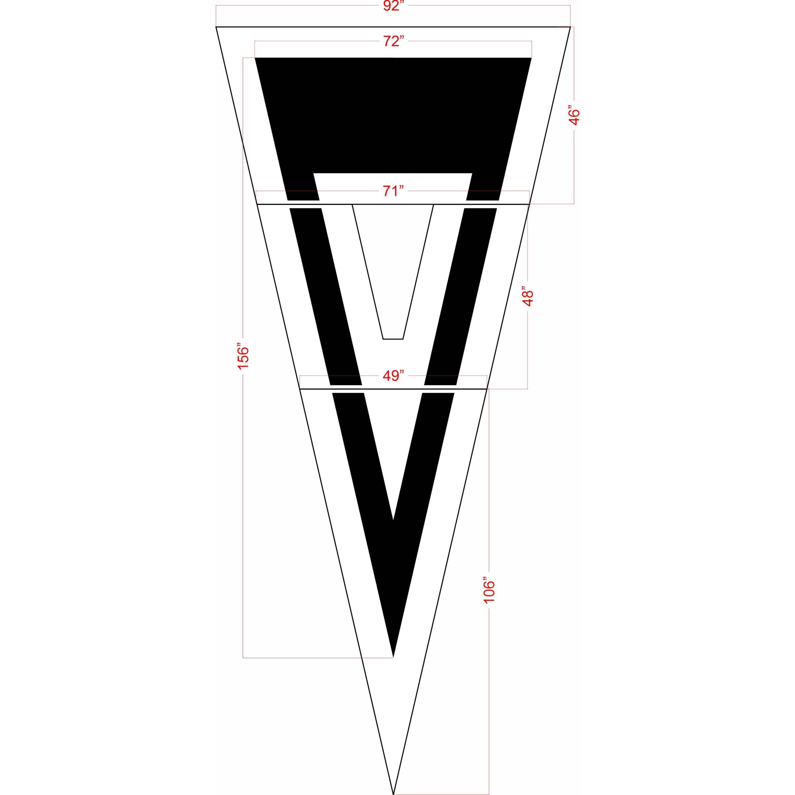 156" Maryland DOT Yield Symbol Stencil - RAE Products & Chemicals Corp ...