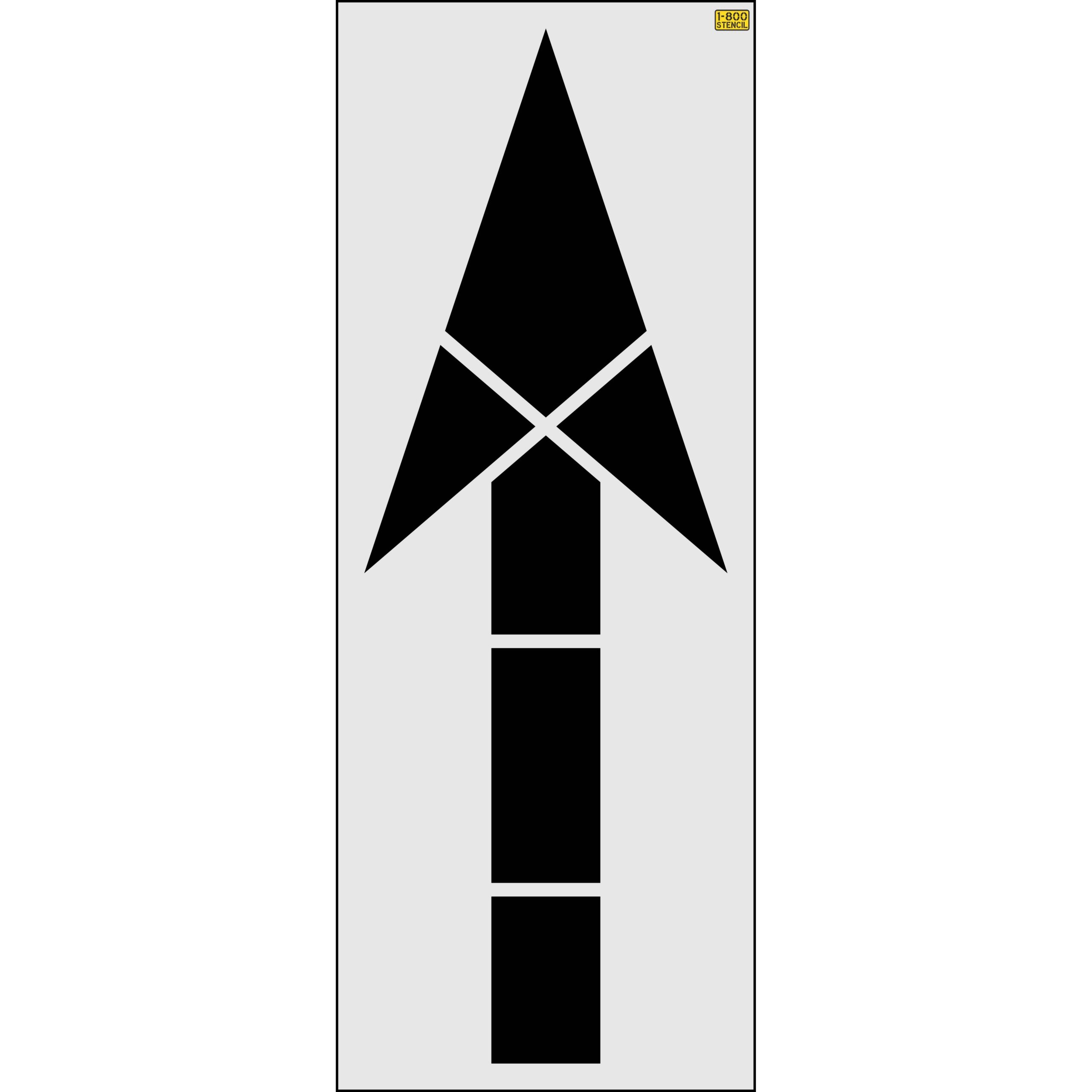 120" Virginia DOT Straight Arrow Stencil - RAE Products & Chemicals ...
