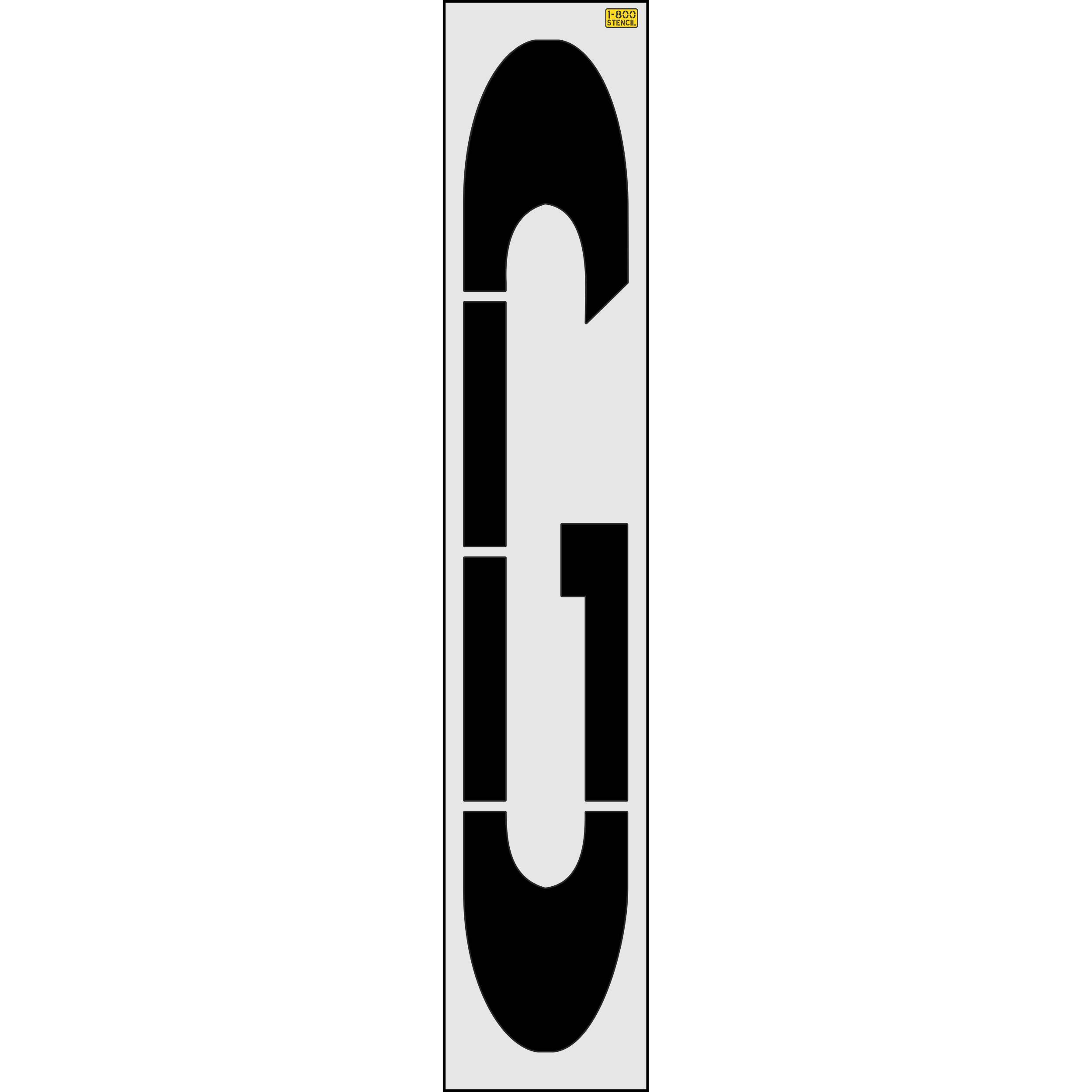 100" Vermont DOT Letter G Stencil - RAE Products & Chemicals Corp ...