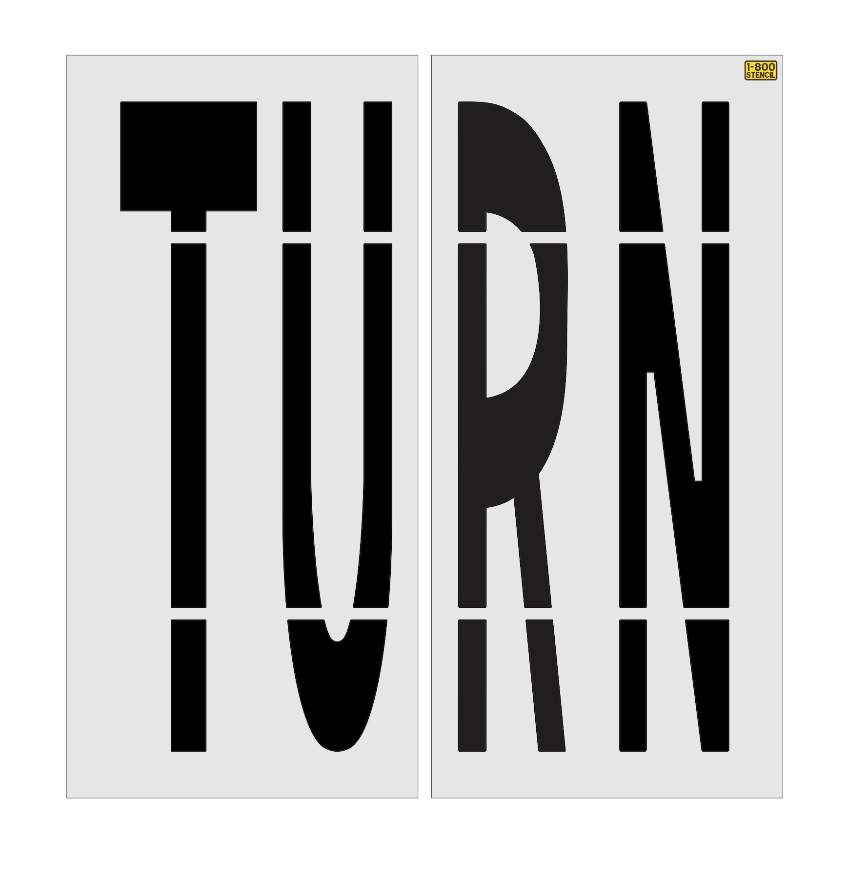 96" Michigan DOT TURN Stencil - RAE Products & Chemicals Corp ...