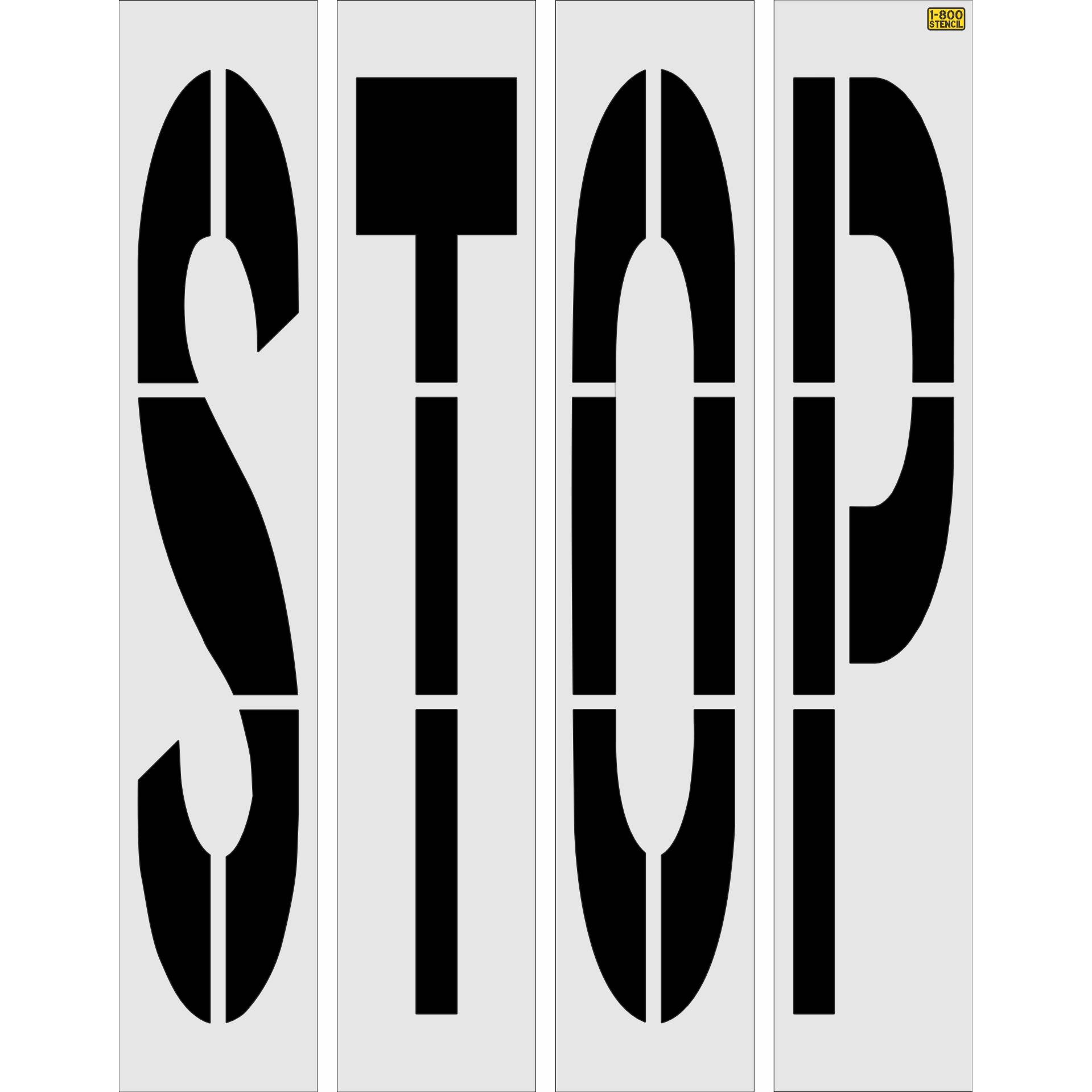 96" Texas DOT STOP Stencil - RAE Products & Chemicals Corp. - Providing ...