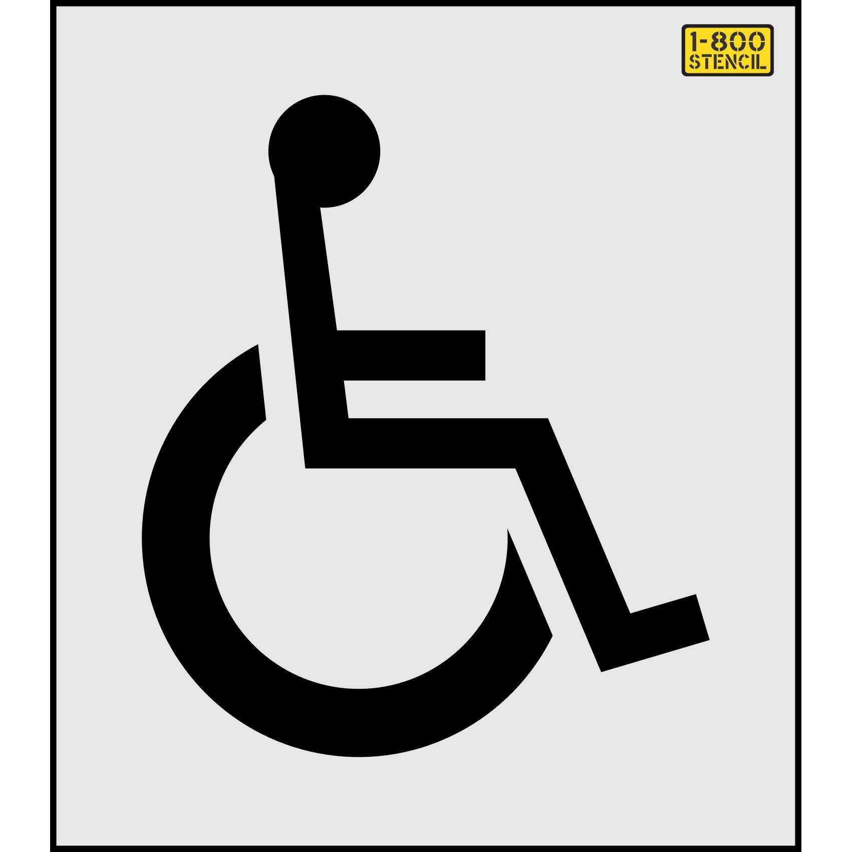 36" Florida DOT Handicap Stencil - RAE Products & Chemicals Corp ...