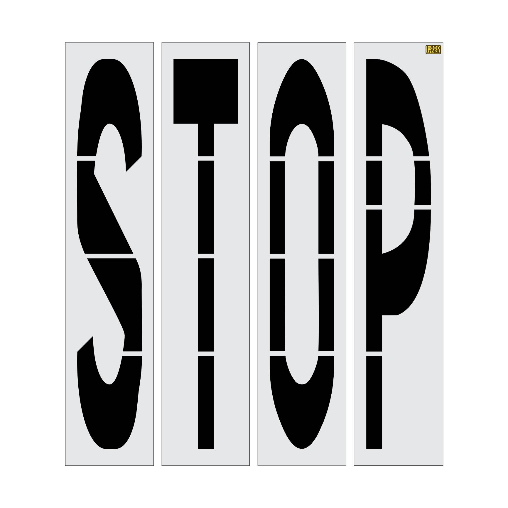 96" Florida DOT STOP Stencil - RAE Products & Chemicals Corp ...