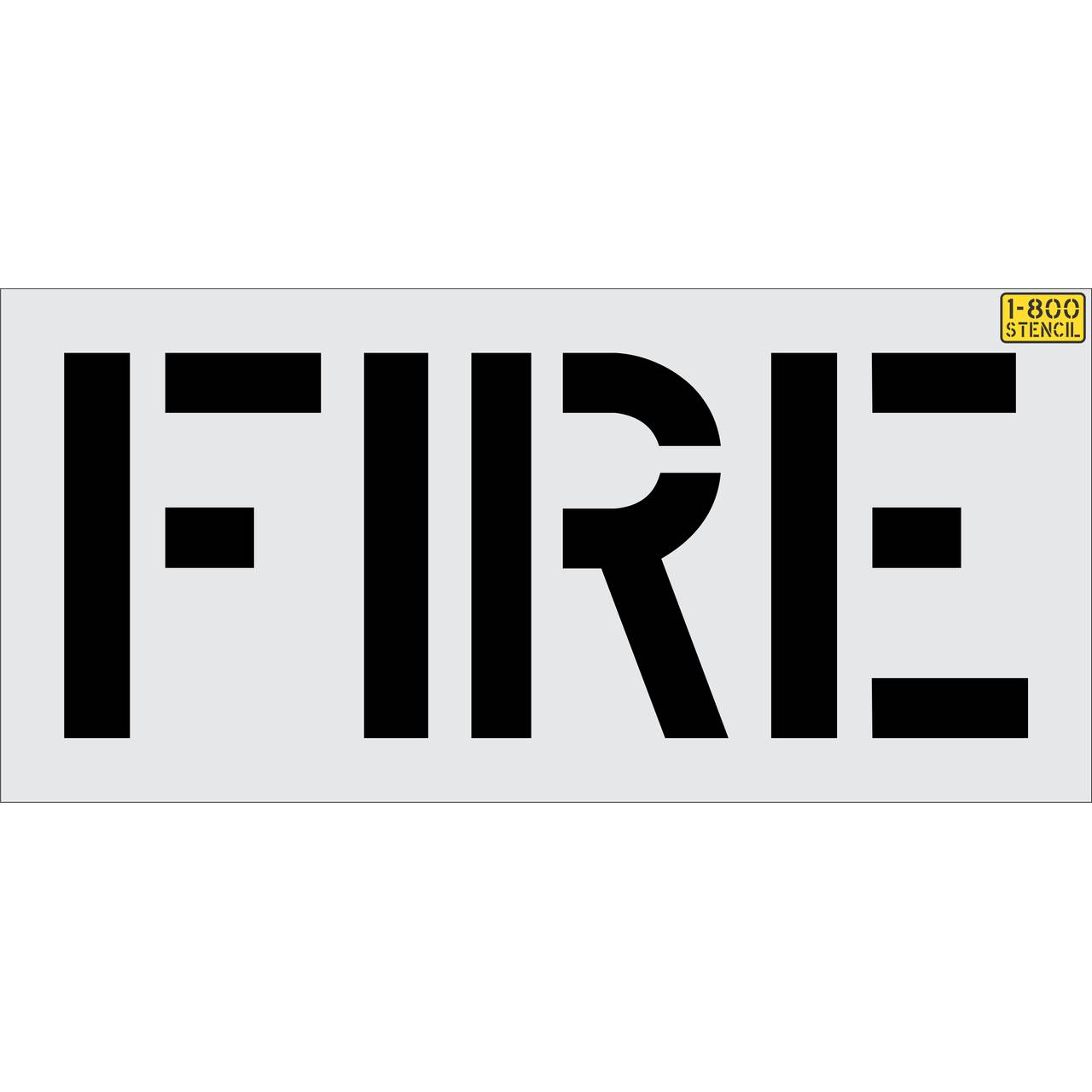18" FIRE Stencil - RAE Products & Chemicals Corp. - Providing the world ...