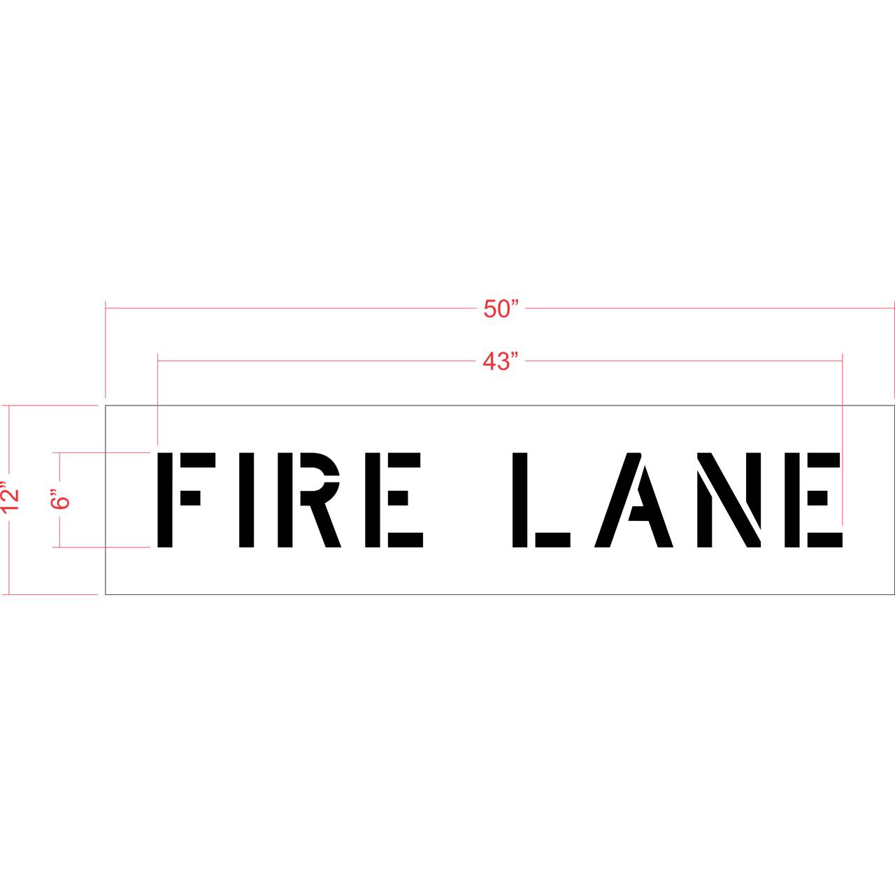 6" FIRE LANE Stencil - RAE Products & Chemicals Corp. - Providing the ...