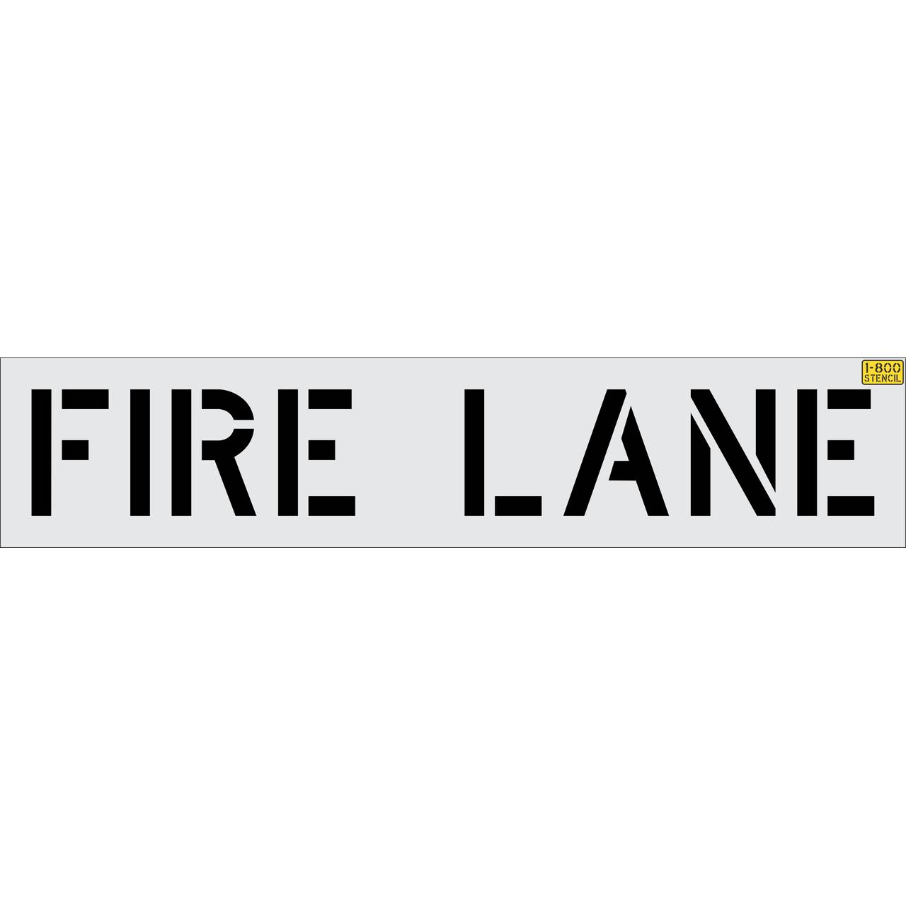 12" FIRE LANE Stencil - RAE Products & Chemicals Corp. - Providing the ...