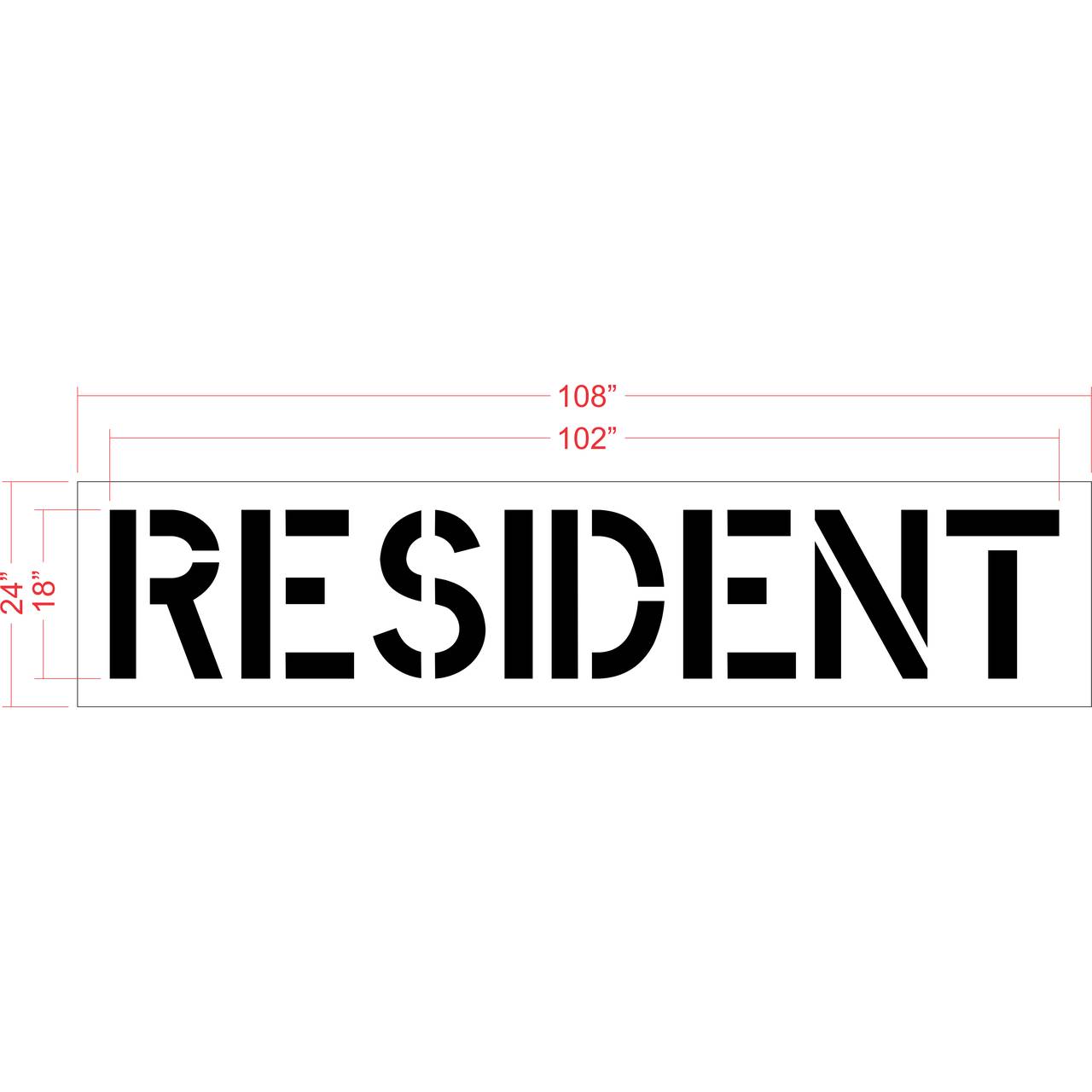18" RESIDENT Stencil - RAE Products & Chemicals Corp. - Providing the ...