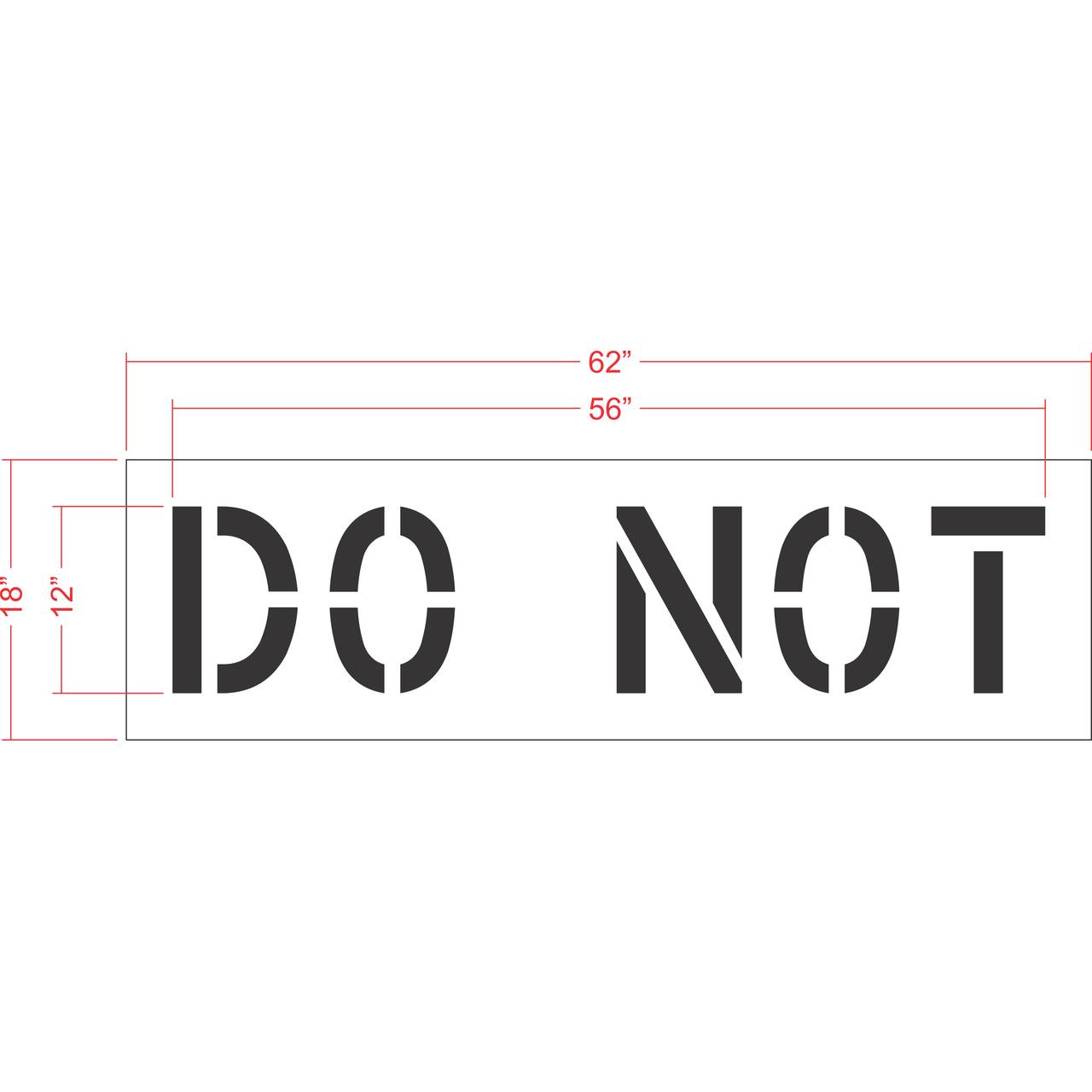 12" DO NOT Stencil - RAE Products & Chemicals Corp. - Providing the ...