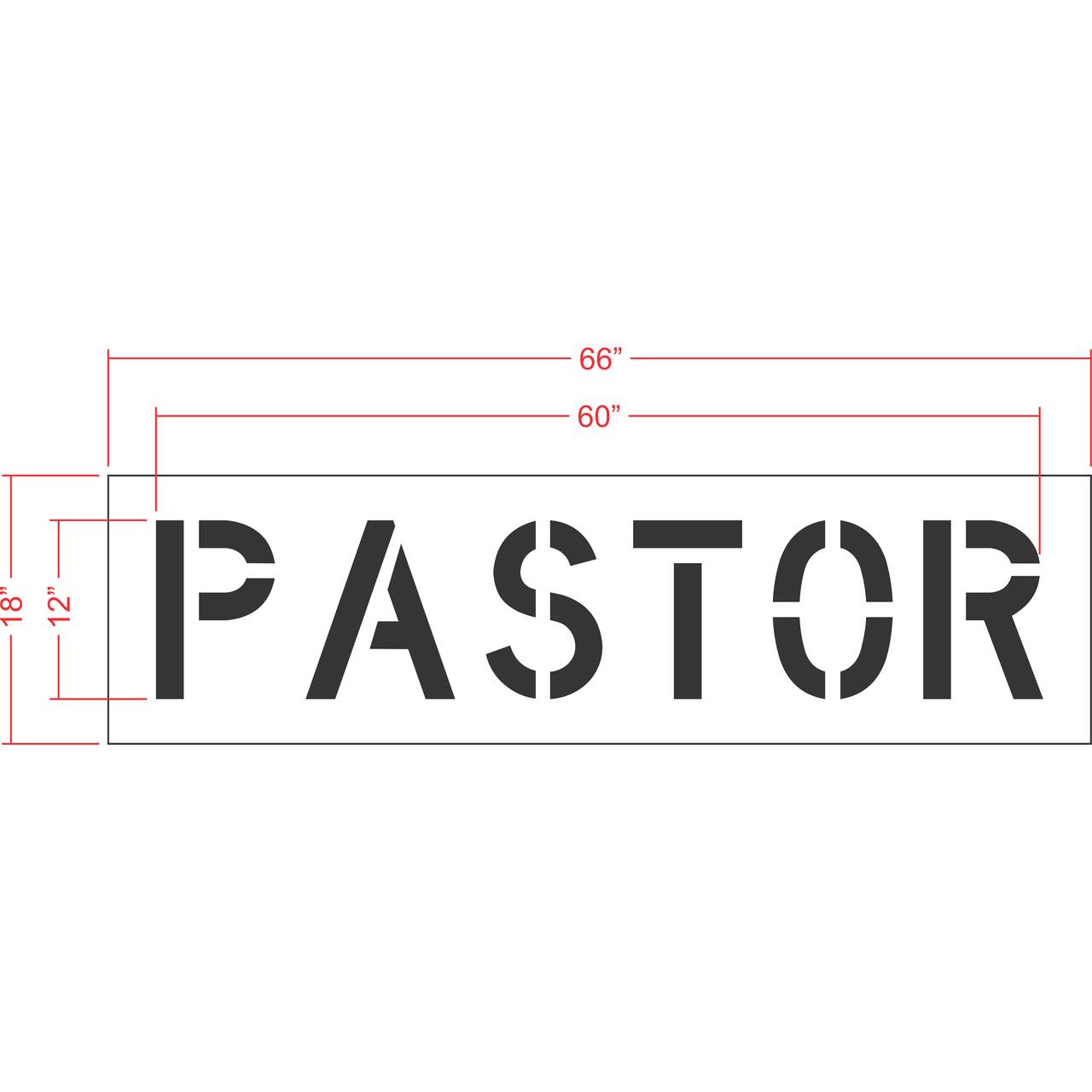 12" PASTOR Stencil - RAE Products & Chemicals Corp. - Providing the ...