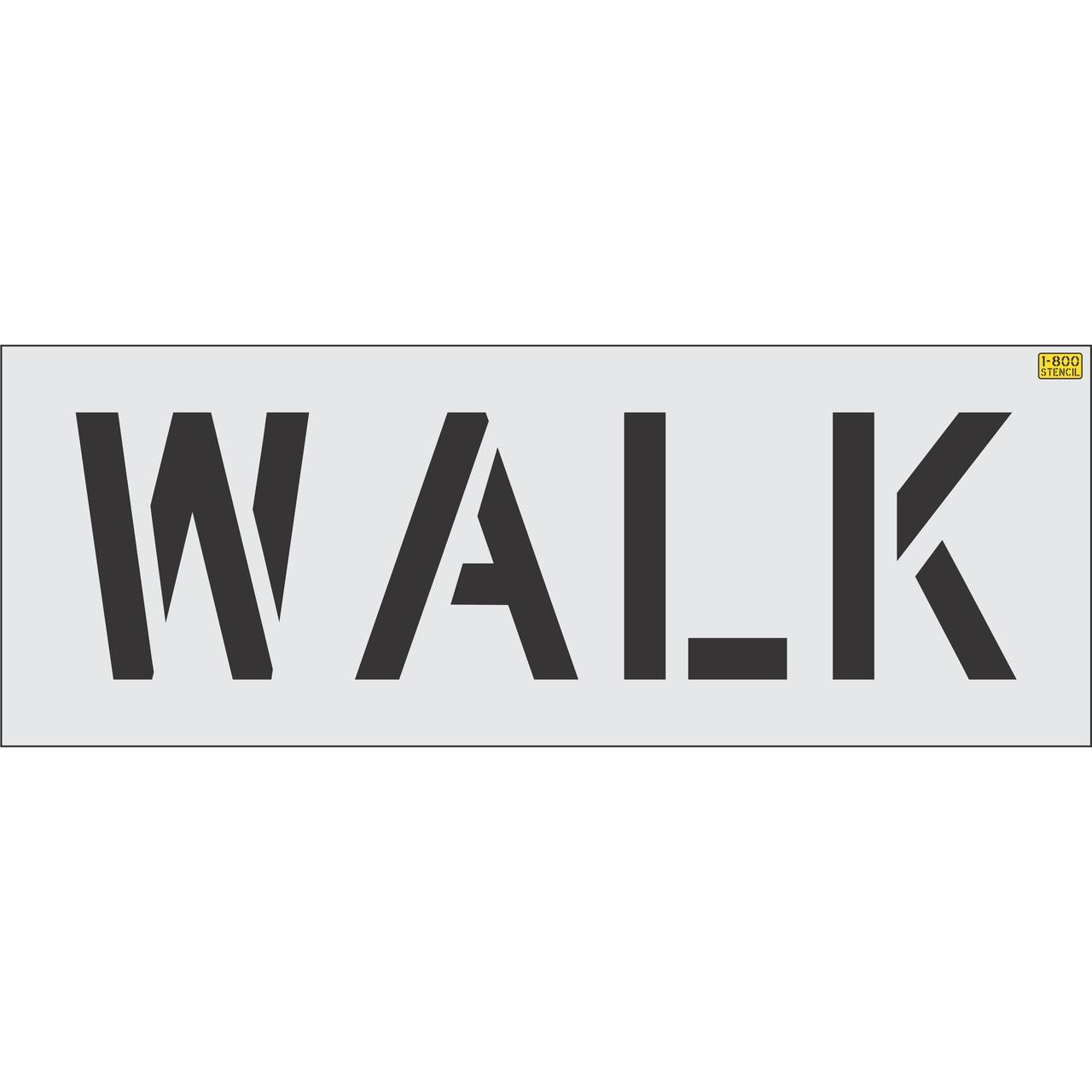 12" WALK Stencil - RAE Products & Chemicals Corp. - Providing the world ...