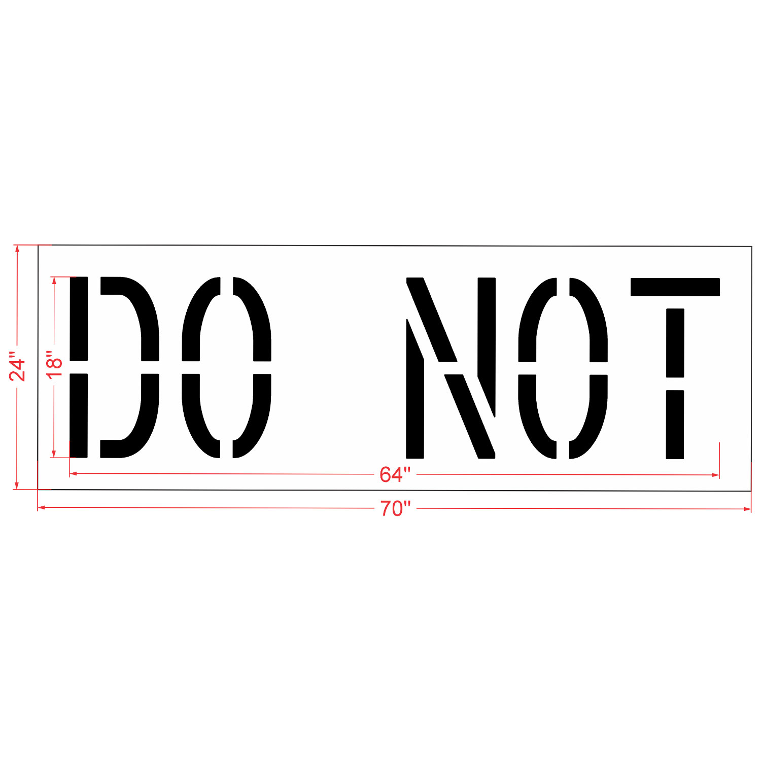 18" DO NOT Stencil - RAE Products & Chemicals Corp. - Providing the ...