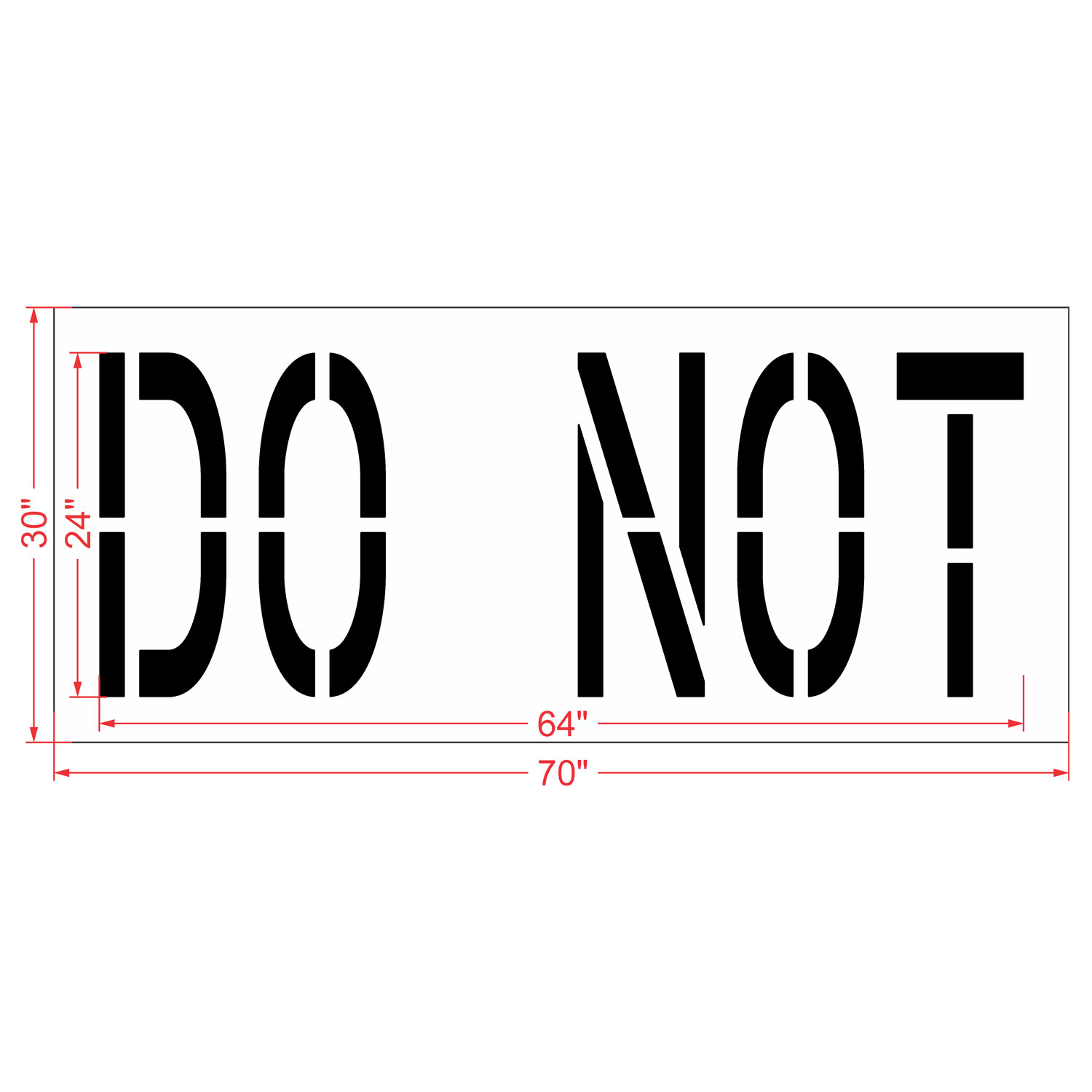 24" DO NOT Stencil - RAE Products & Chemicals Corp. - Providing the ...
