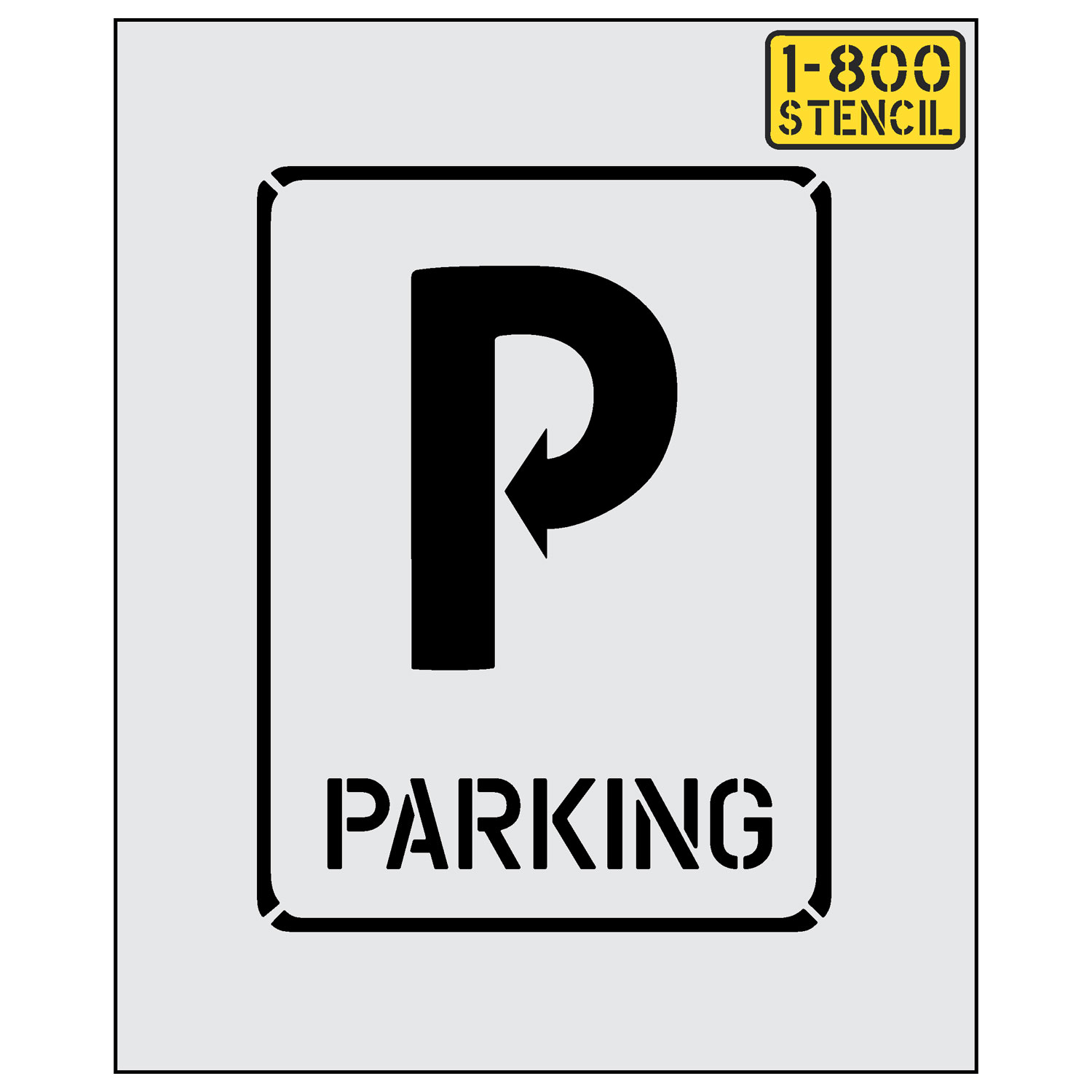 24" Parking Letter P Symbol Stencil - RAE Products & Chemicals Corp ...